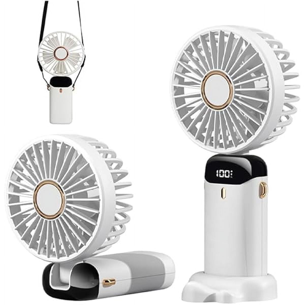Personal Neck Fan 90° Adjustable 5 Speed Portable Mini Handheld Fan ...