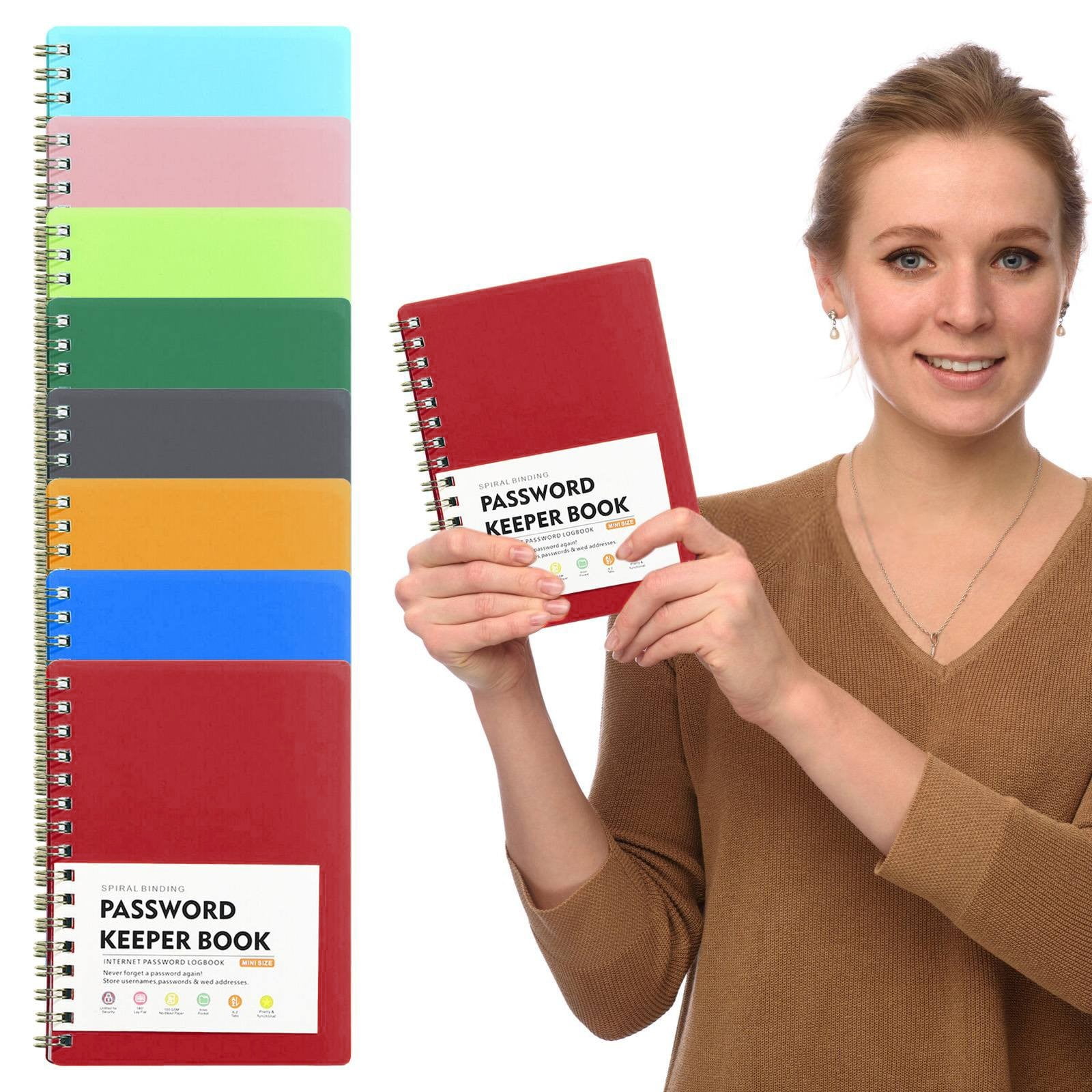 Personal Password Book with Alphabet Tabs Internet Address and Password ...