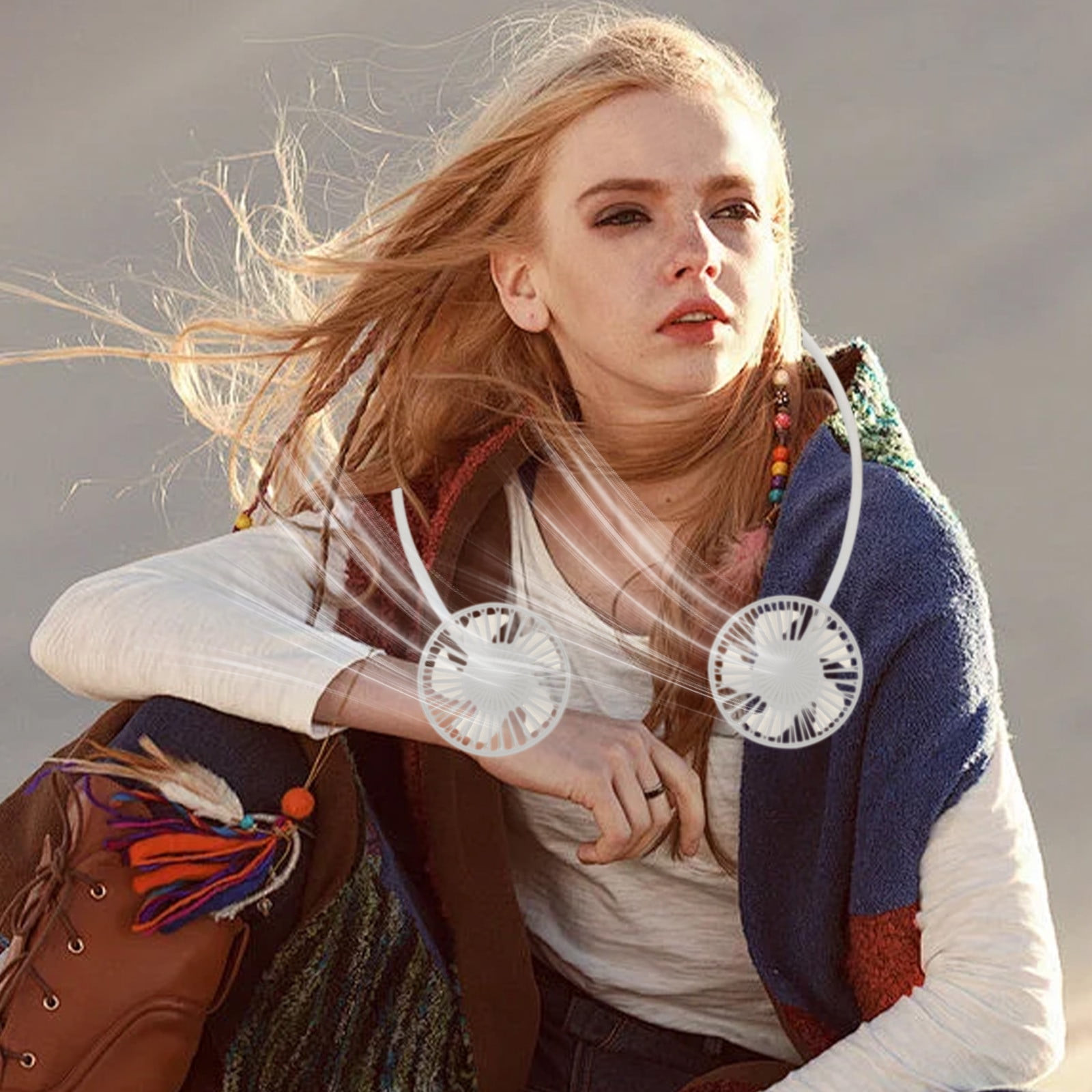 Personal Portable Fan -Portable Neck Fan - Cooling Wearable Fan ...