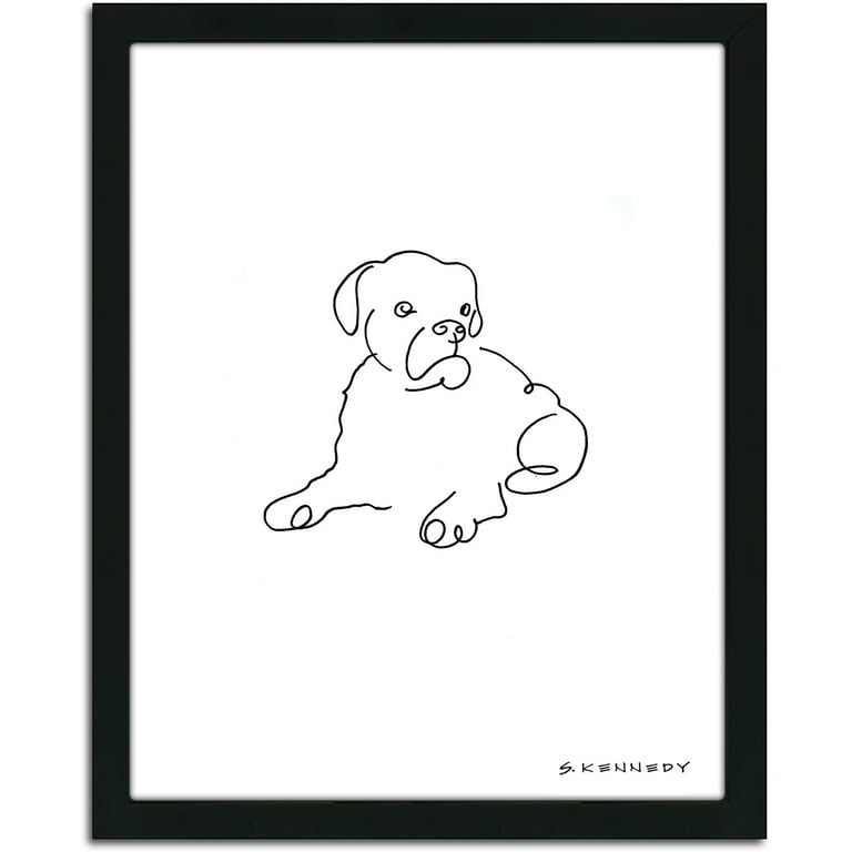 Boxer Dog Drawing Simple
