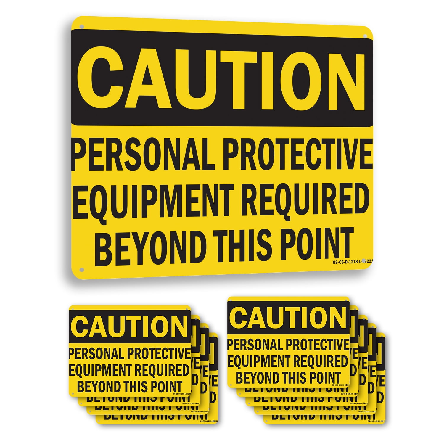 Personal Protective Equipment Required Beyond This Point OSHA Caution ...