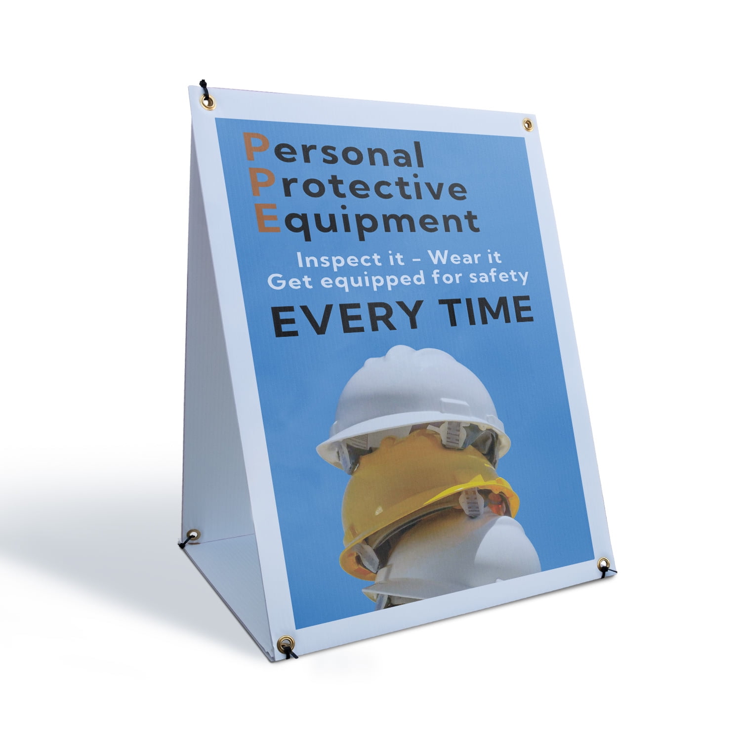 Personal Protective Equipment Sidewalk Sign 24 Inch x 36 Inch A-Frame ...