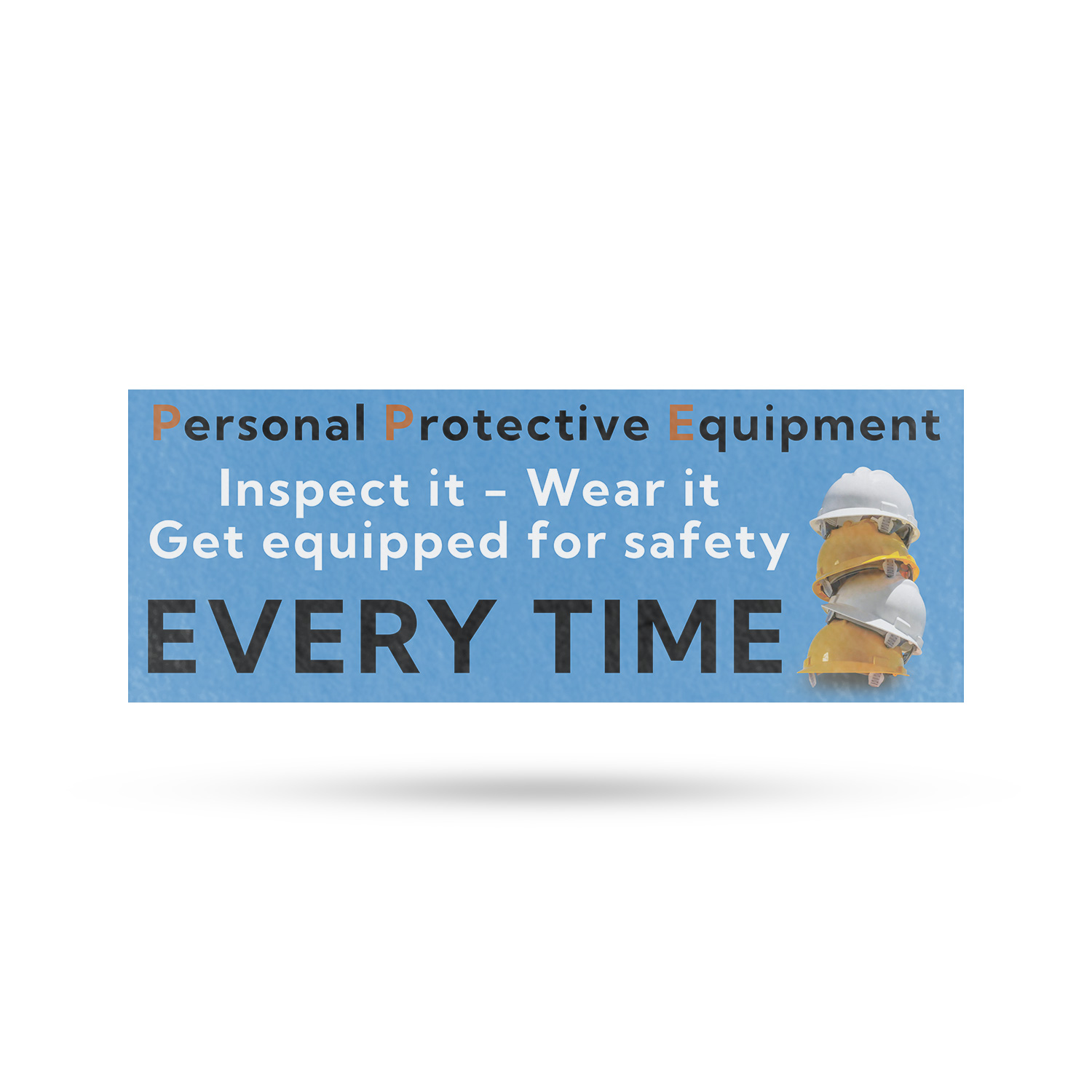 Personal Protective Equipment Vinyl Decal 12 Inch x 5 Inch Weatherproof ...