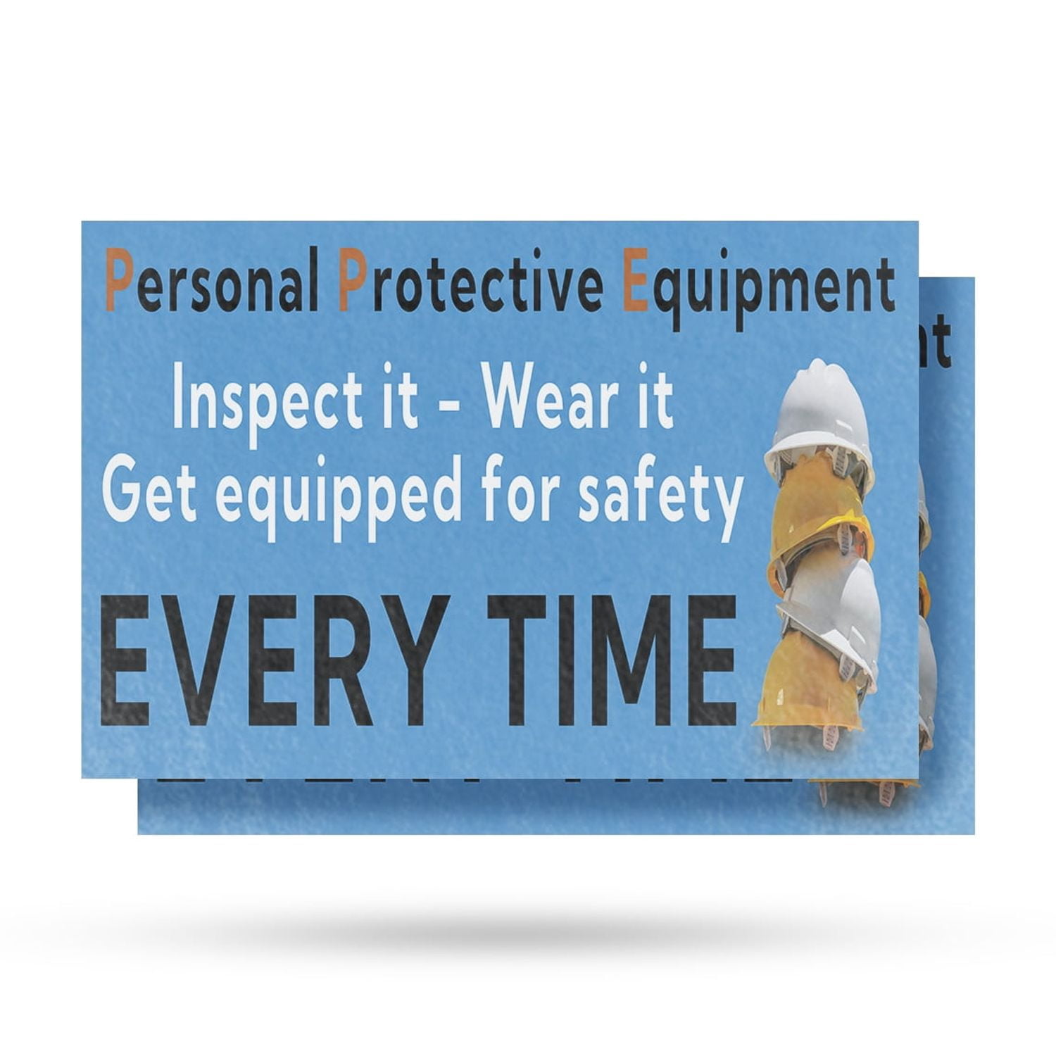 Personal Protective Equipment Vinyl Decal 2 Pack of 12 Inch x 16 Inch ...