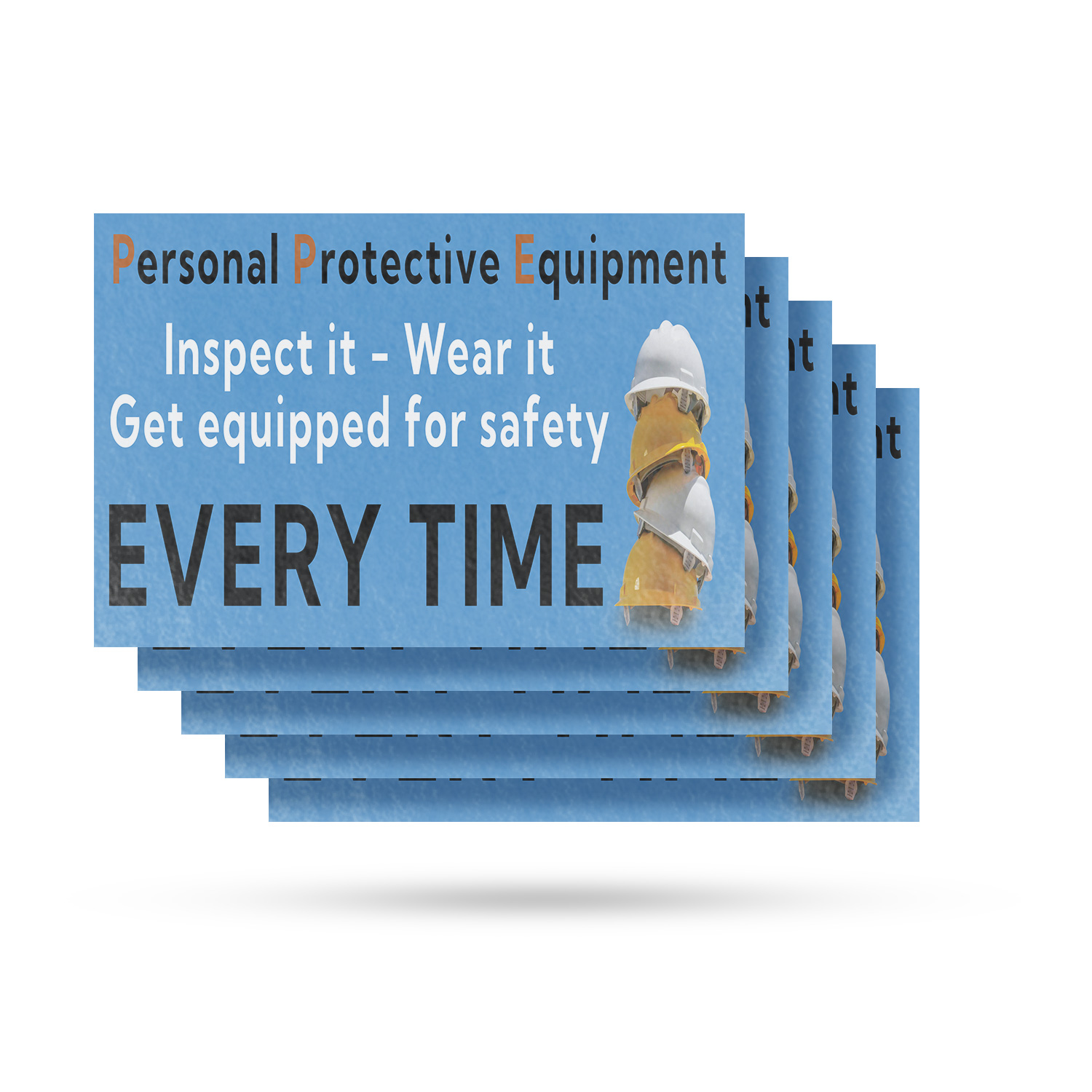 Personal Protective Equipment Vinyl Decal 5 Pack of 18 Inch x 24 Inch ...