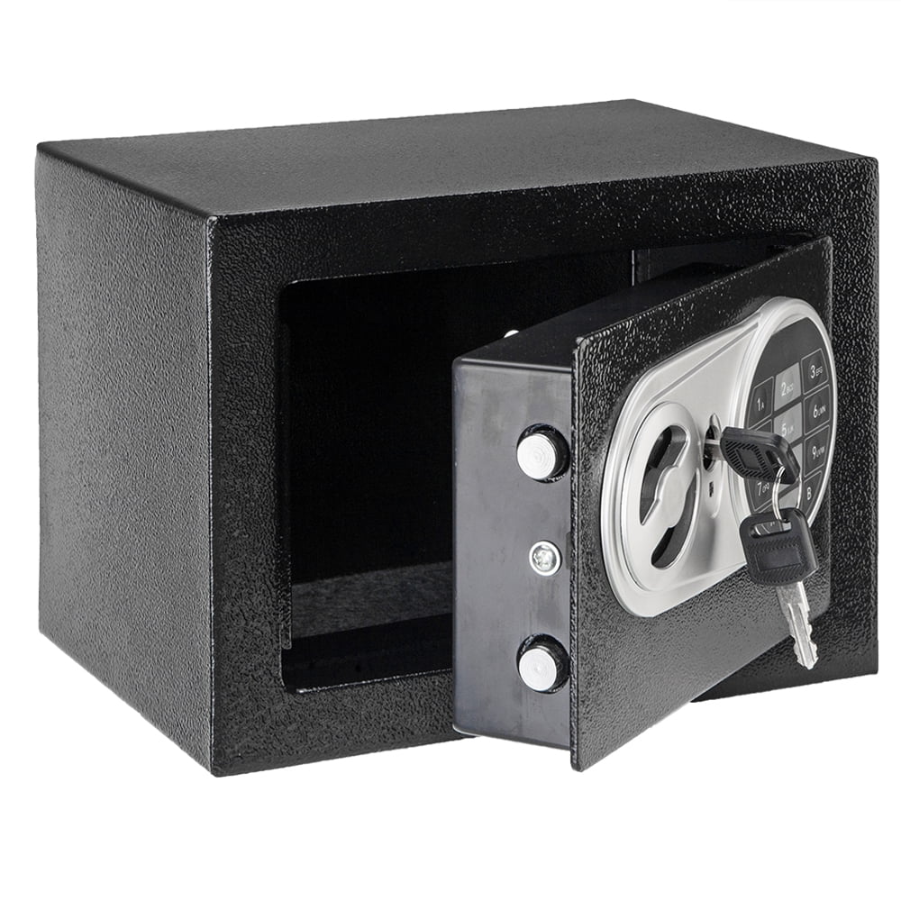 Personal Safe Box, 0.24 Cubic Feet Electronic Deluxe Digital Security ...