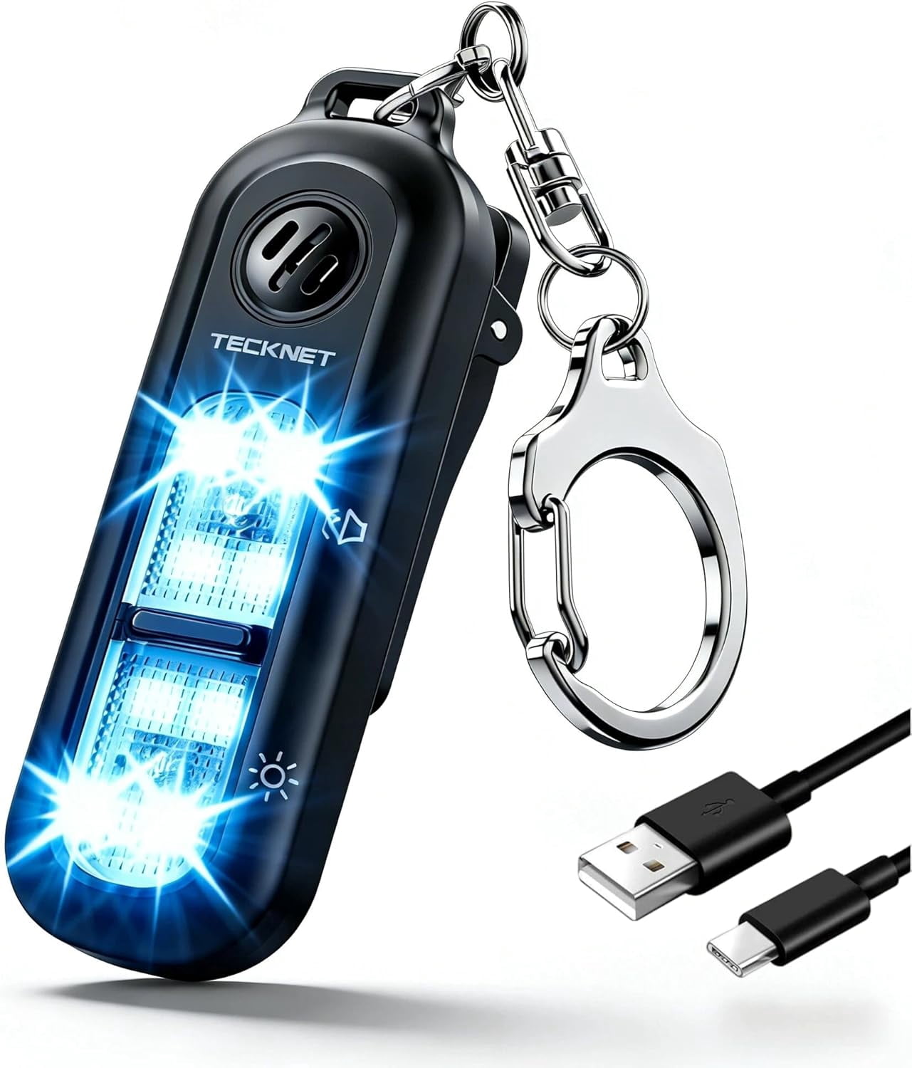 Personal Safety Alarm 135dB with SOS Strobe Light for Women ...
