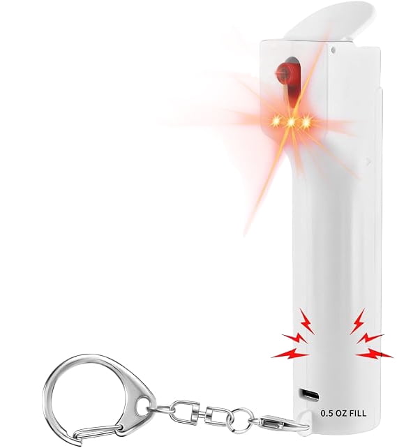 Personal Safety Alarm and Pepper Spray Combo for Women self Defense - Max Strength Pepper Gel ...