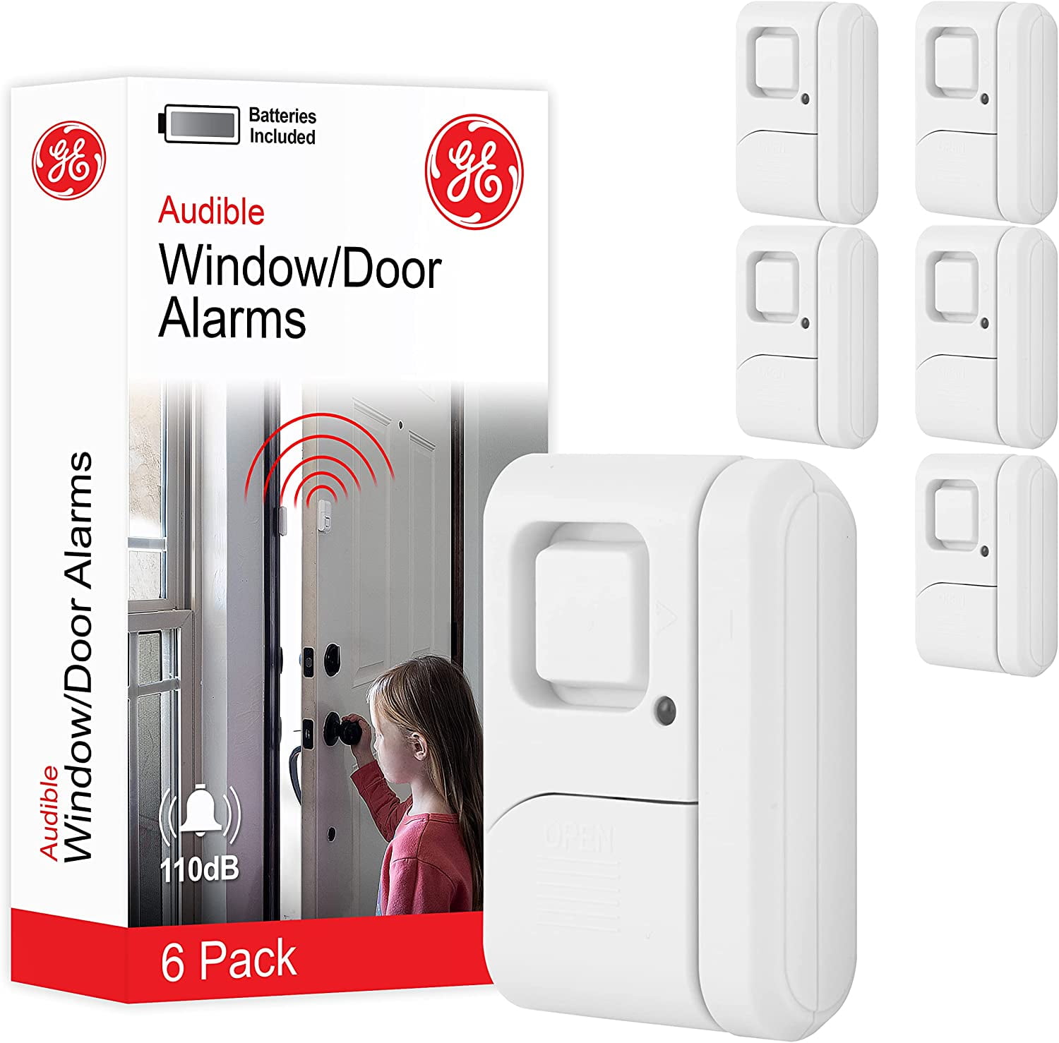Personal Security Window and Door Alarm, 6 Pack, DIY Protection ...