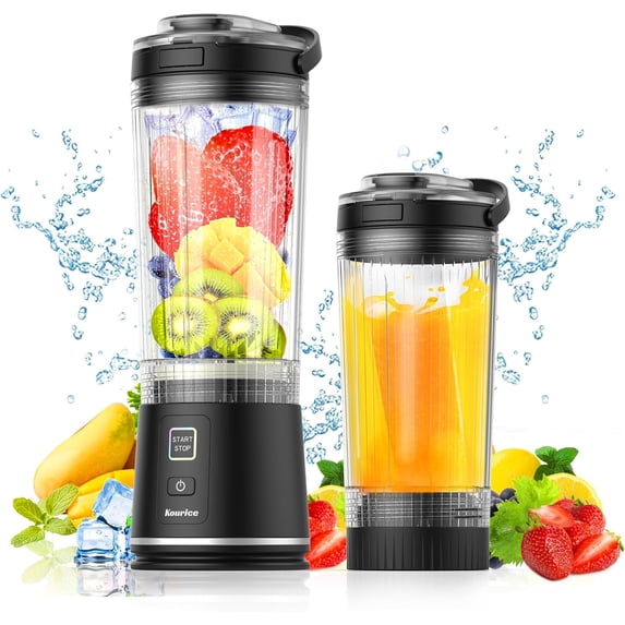 Personal Size Portable Blender for Shakes & Smoothies, 16oz Mini Small ...
