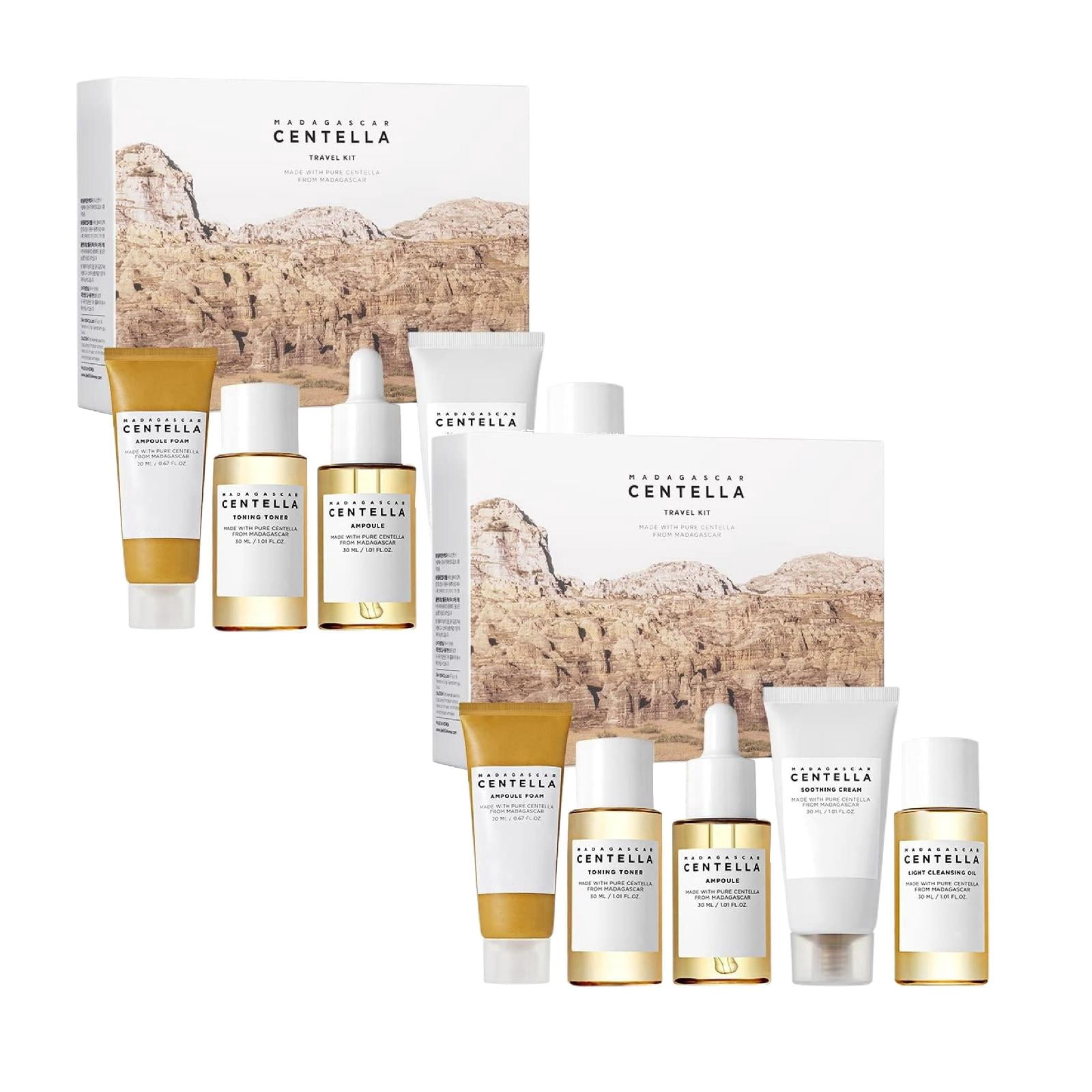 Personal Skin Care Travel Set Complete Centella Asiatica Facial Care ...