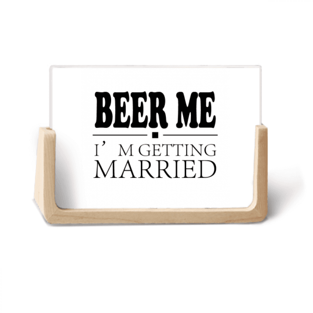 Personal Status Marriage Beer Photo Wooden Photo Frame Tabletop Display ...