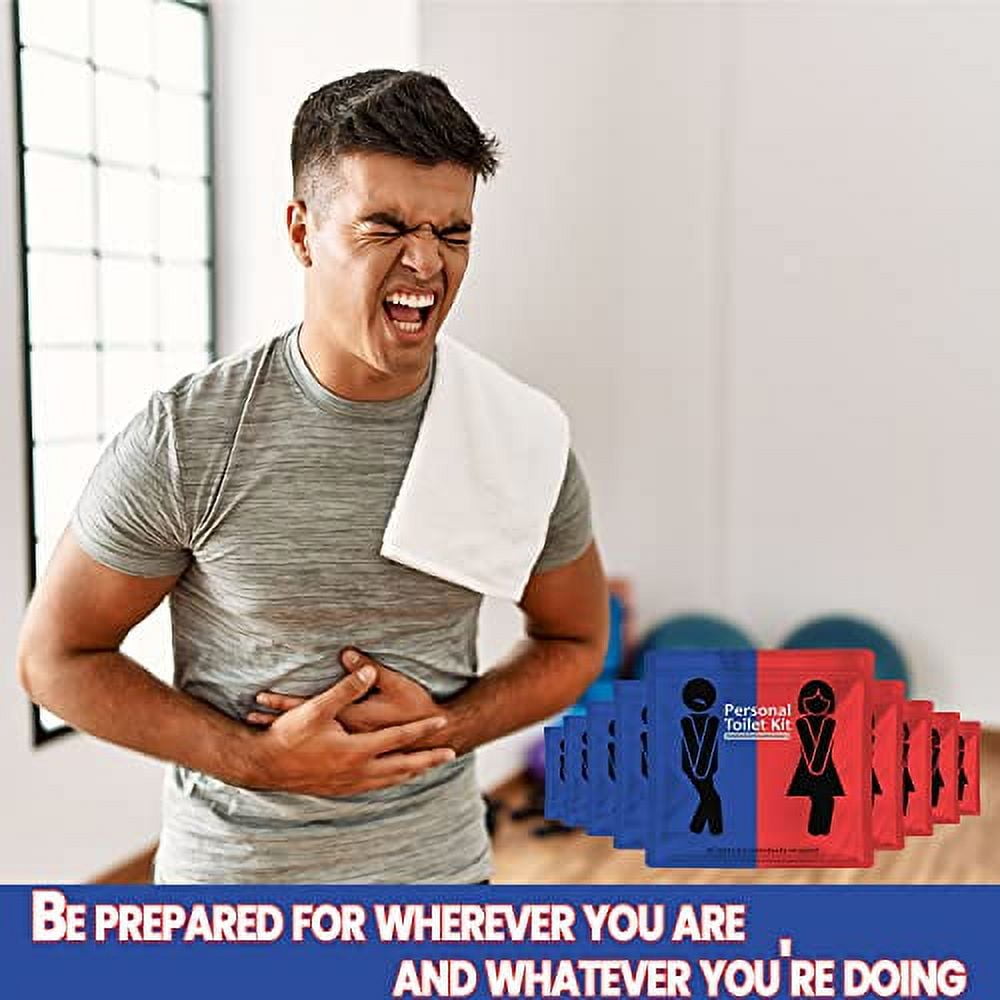 Personal Toilet Kit To Go – 10 Pack | Disposable Public Restroom Kit ...