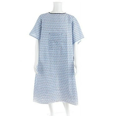 Demure Print Hospital Gown - 2 Pack - Walmart.com