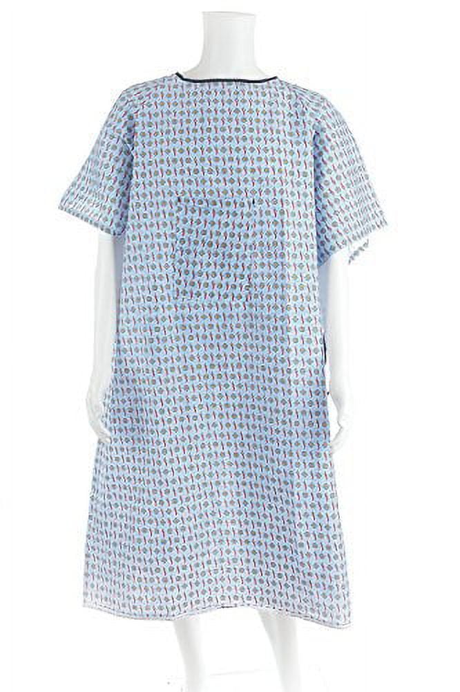 Personal Touch Top of The Line Patient Gowns, Back Tie (2-Pack) Demure ...