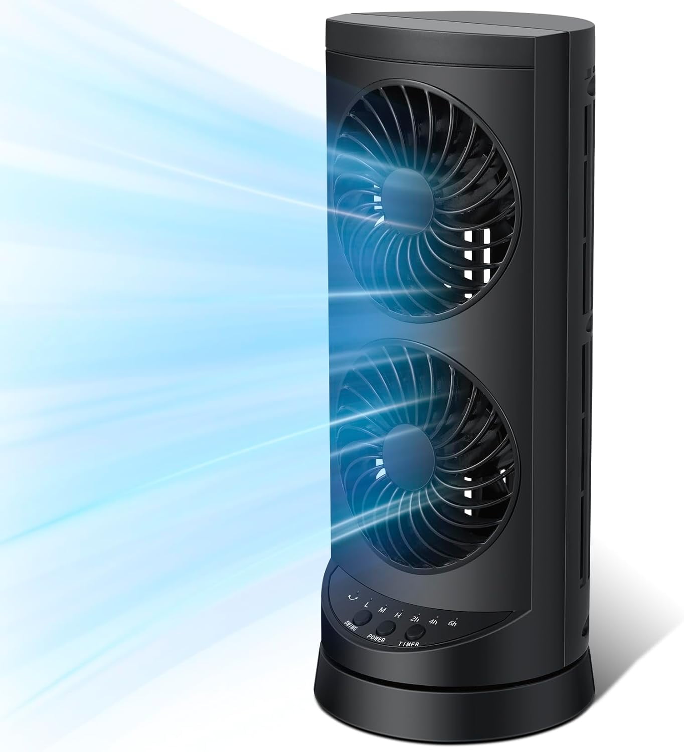 Personal Tower Cooling Fans with Cold Air, Standing Compact Desk Fan ...