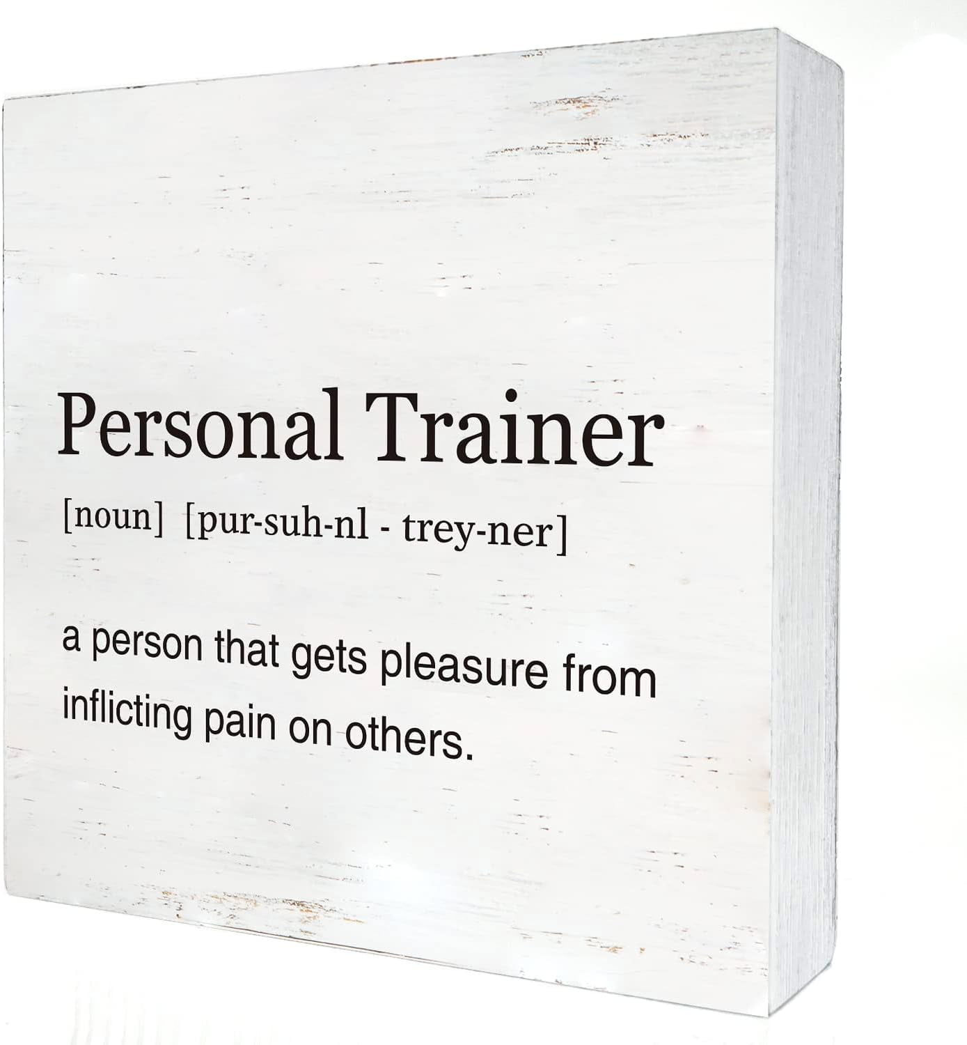 Personal Trainer Definition Wood Box Sign Home Office Decor Fitness ...