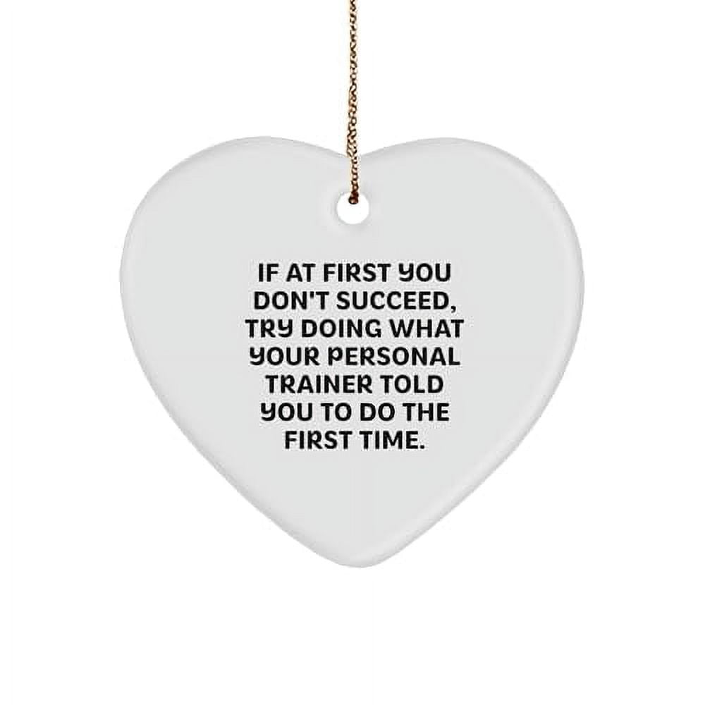 Personal Trainer Humor Funny Heart Ornament Gifts for Christmas from ...