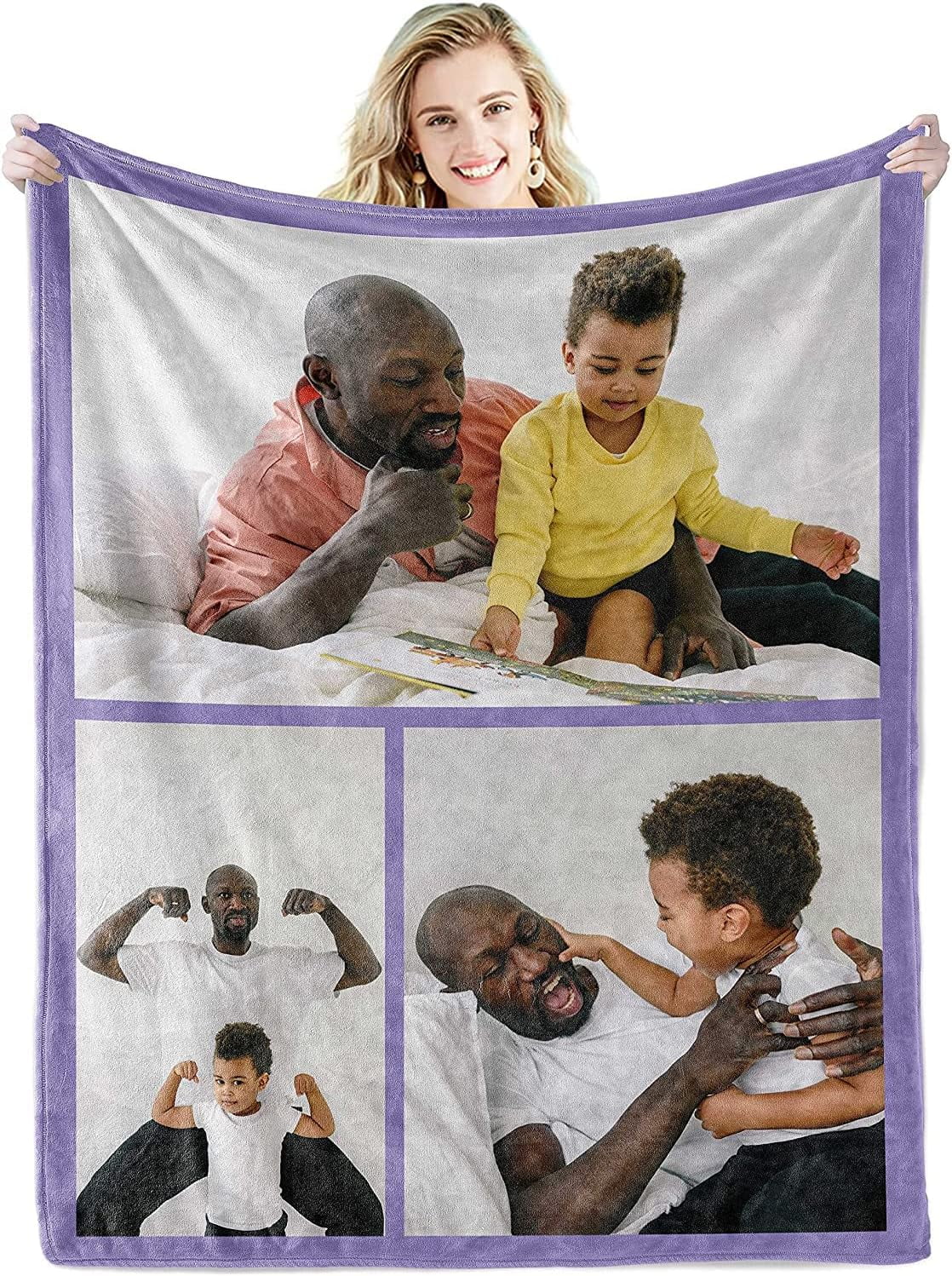 Personalised Blanket,Custom Blanket with Words Picture Collage ...