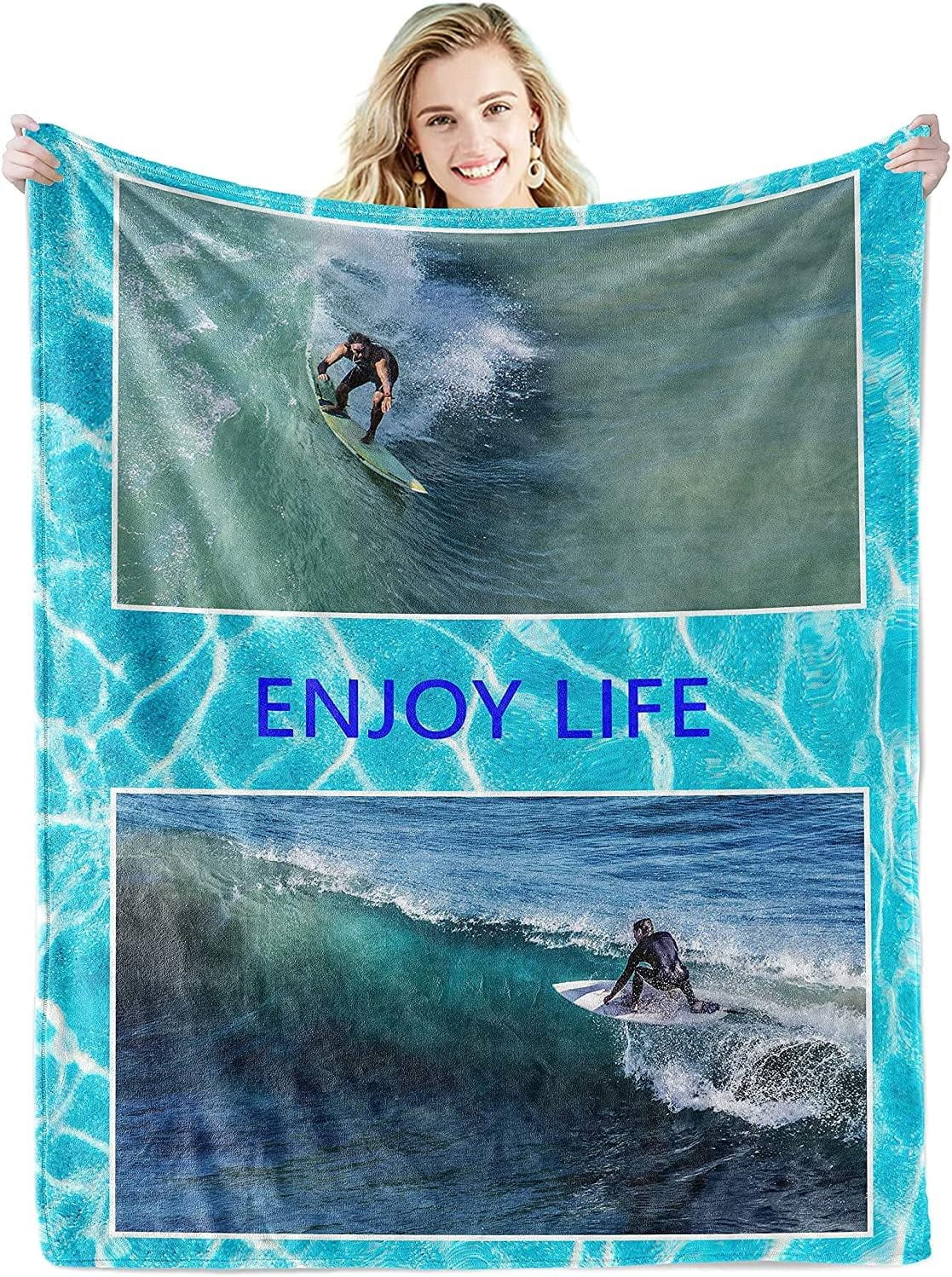 Personalised Blanket,Custom Blanket with Words Picture Collage ...