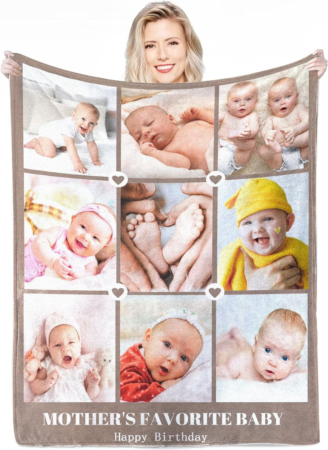 Personalised Blanket,Custom Blanket with Words Picture Collage ...