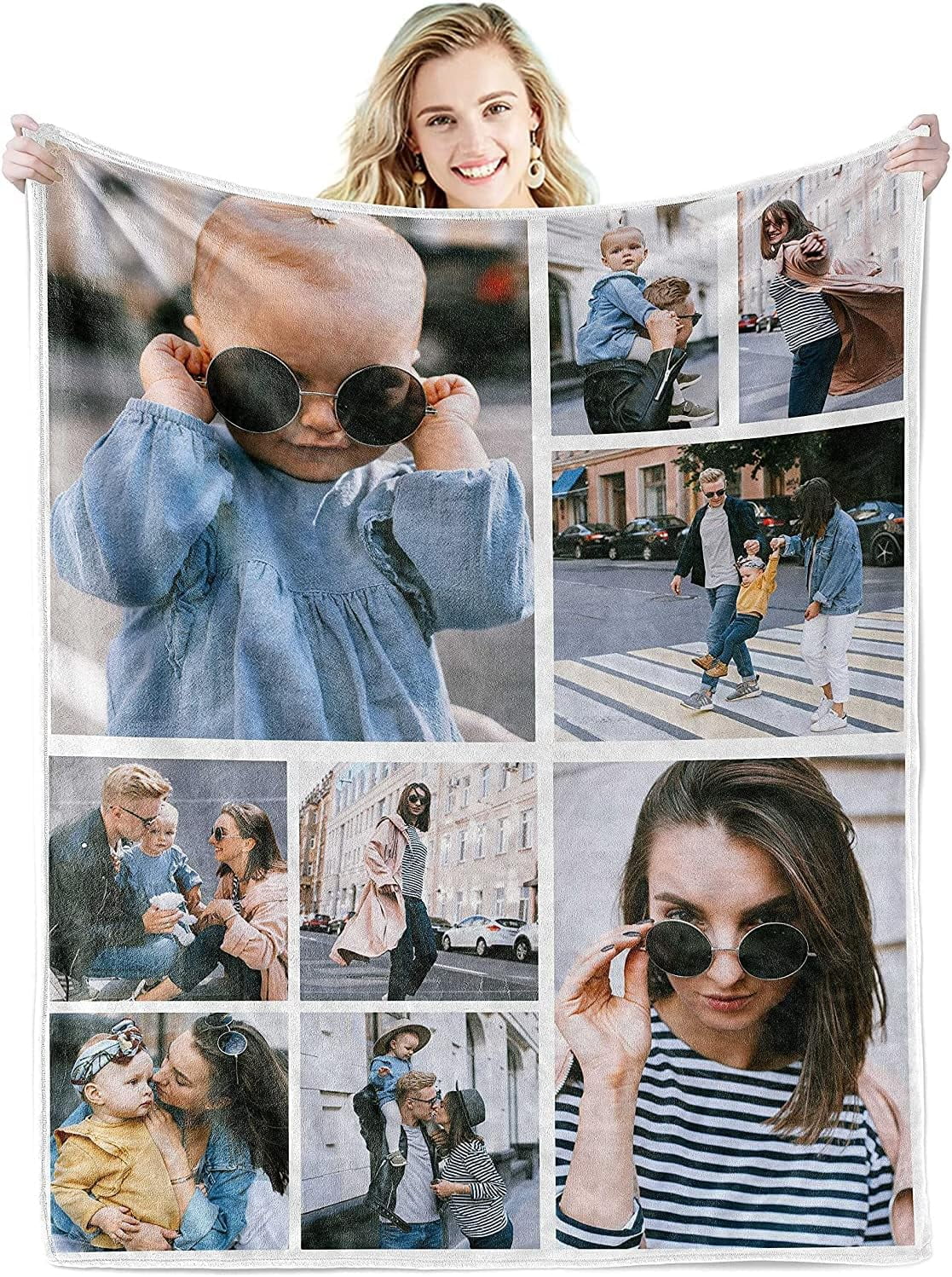 Personalised Blanket,Custom Blanket with Words Picture Collage ...