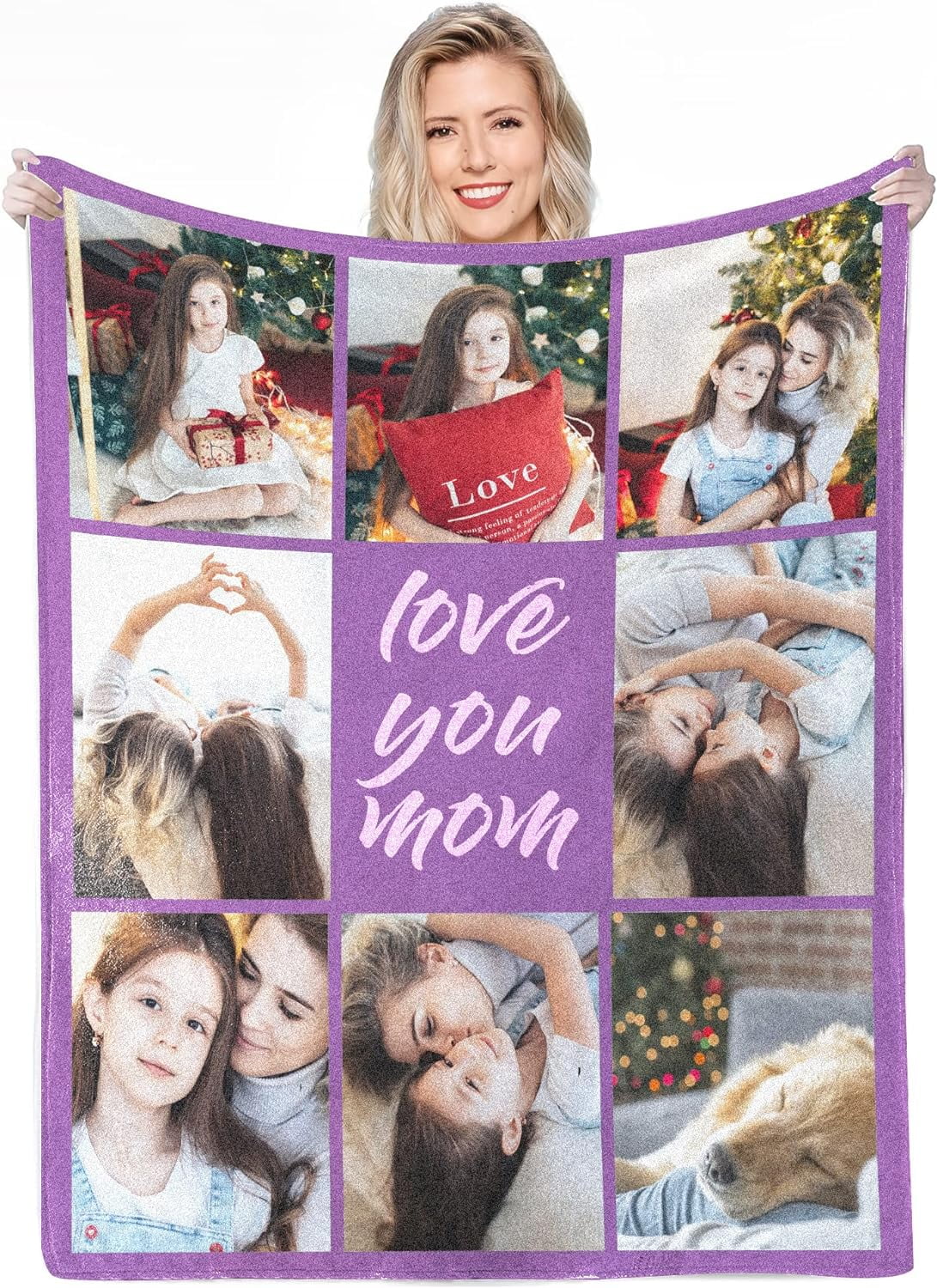 Personalised Blanket,Custom Blanket with Words Picture Collage ...