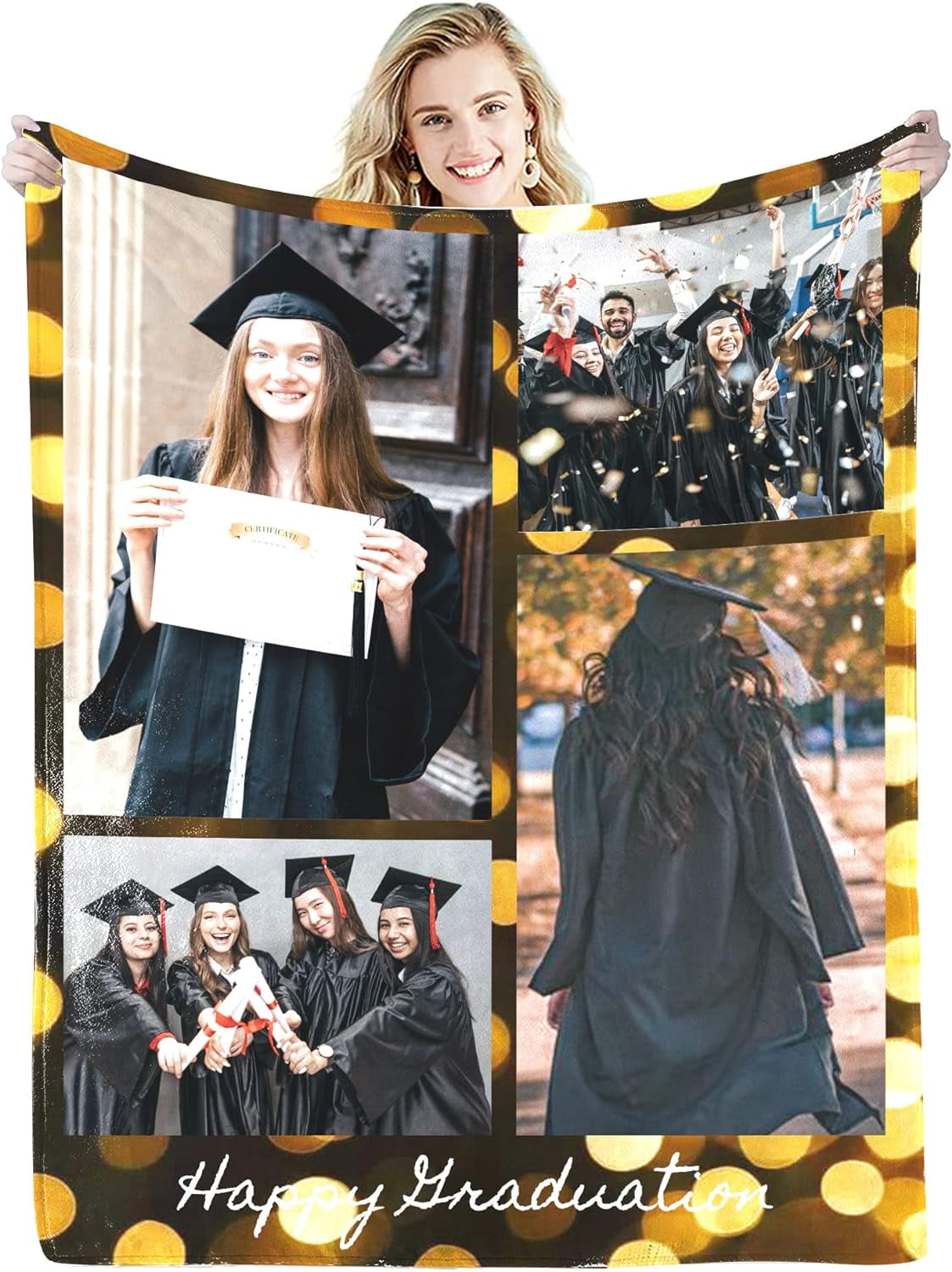 Personalised Blanket,Custom Blanket with Words Picture Collage ...