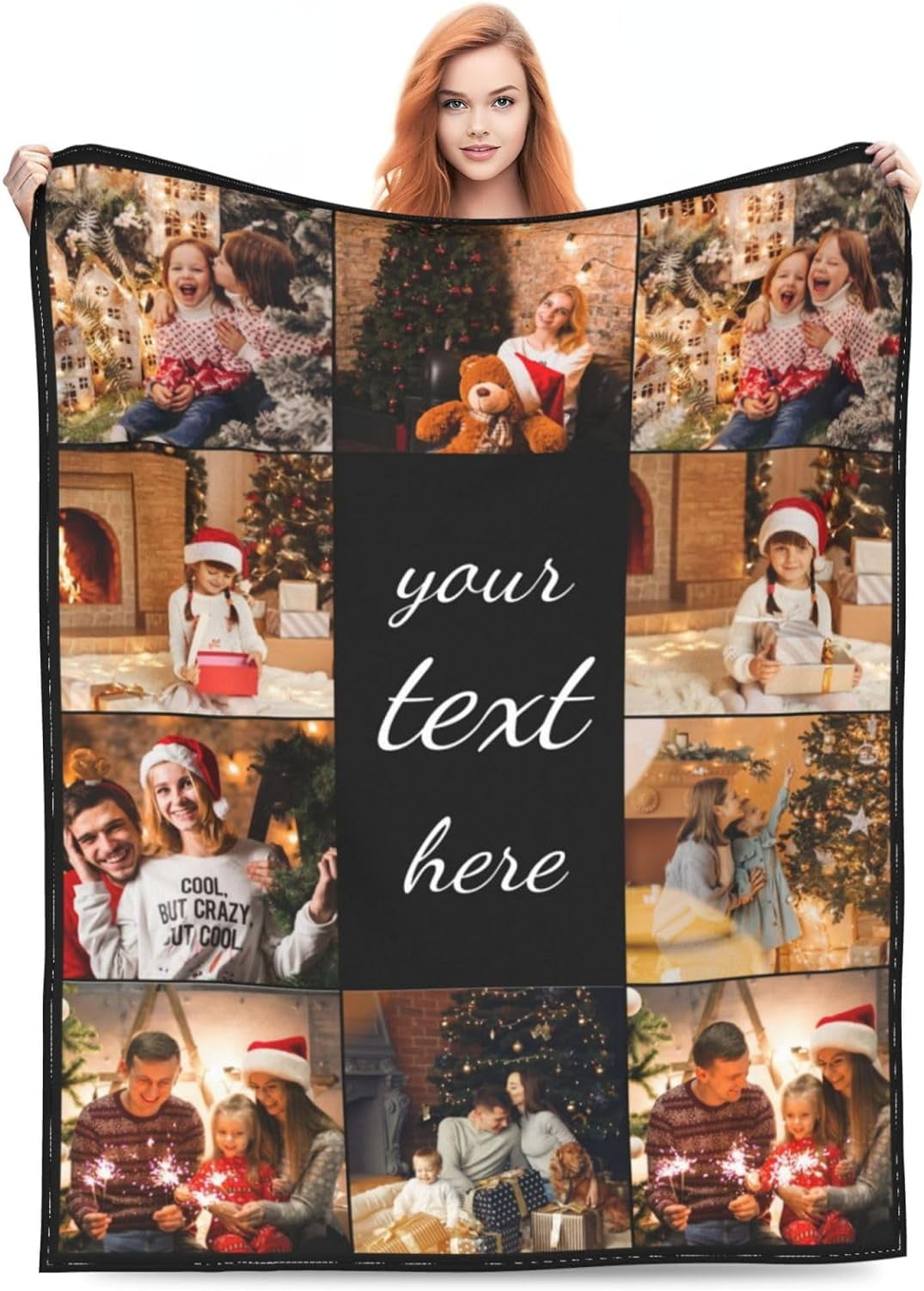 Personalised Blanket Custom Collage Photos Blankets Personalized ...