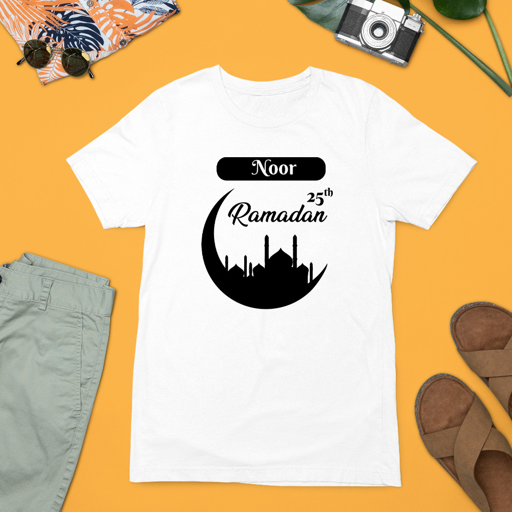 Personalised Custom Your First Ramadan Name T-shirt Religious Muslims ...