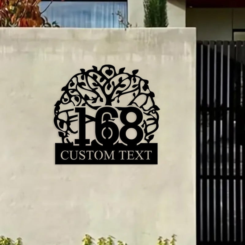 Personalised Customized House Name Number Sign Plaque Laser Cutting ...
