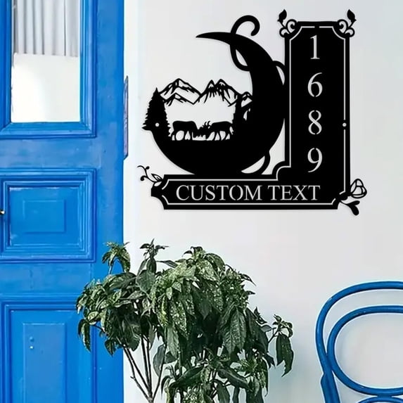Personalised Customized House Name Number Sign Plaque Laser Cutting ...