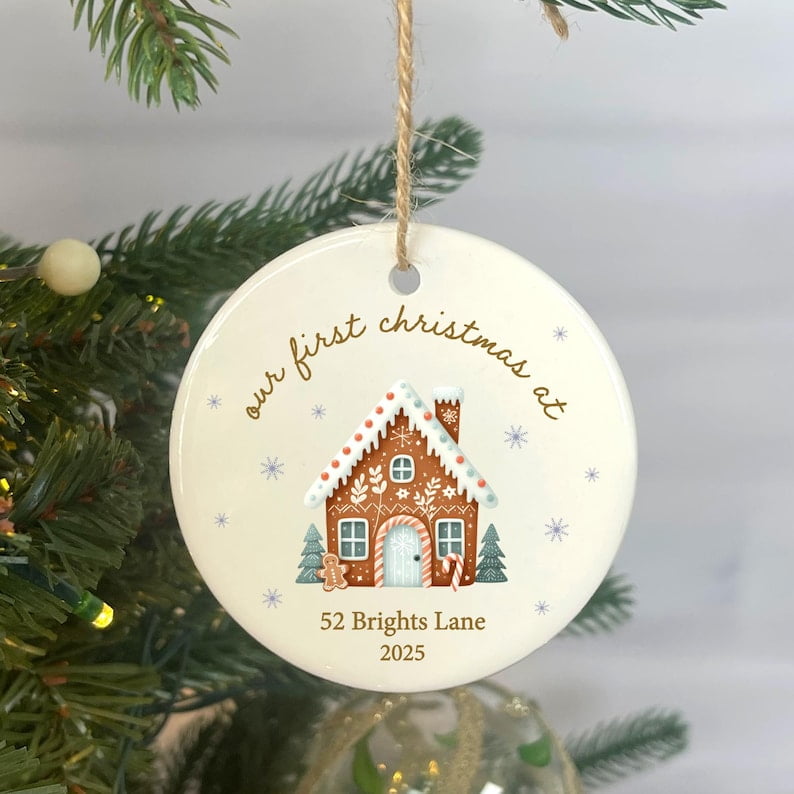 Personalised First Christmas in New Home Ornament | New Home Bauble ...