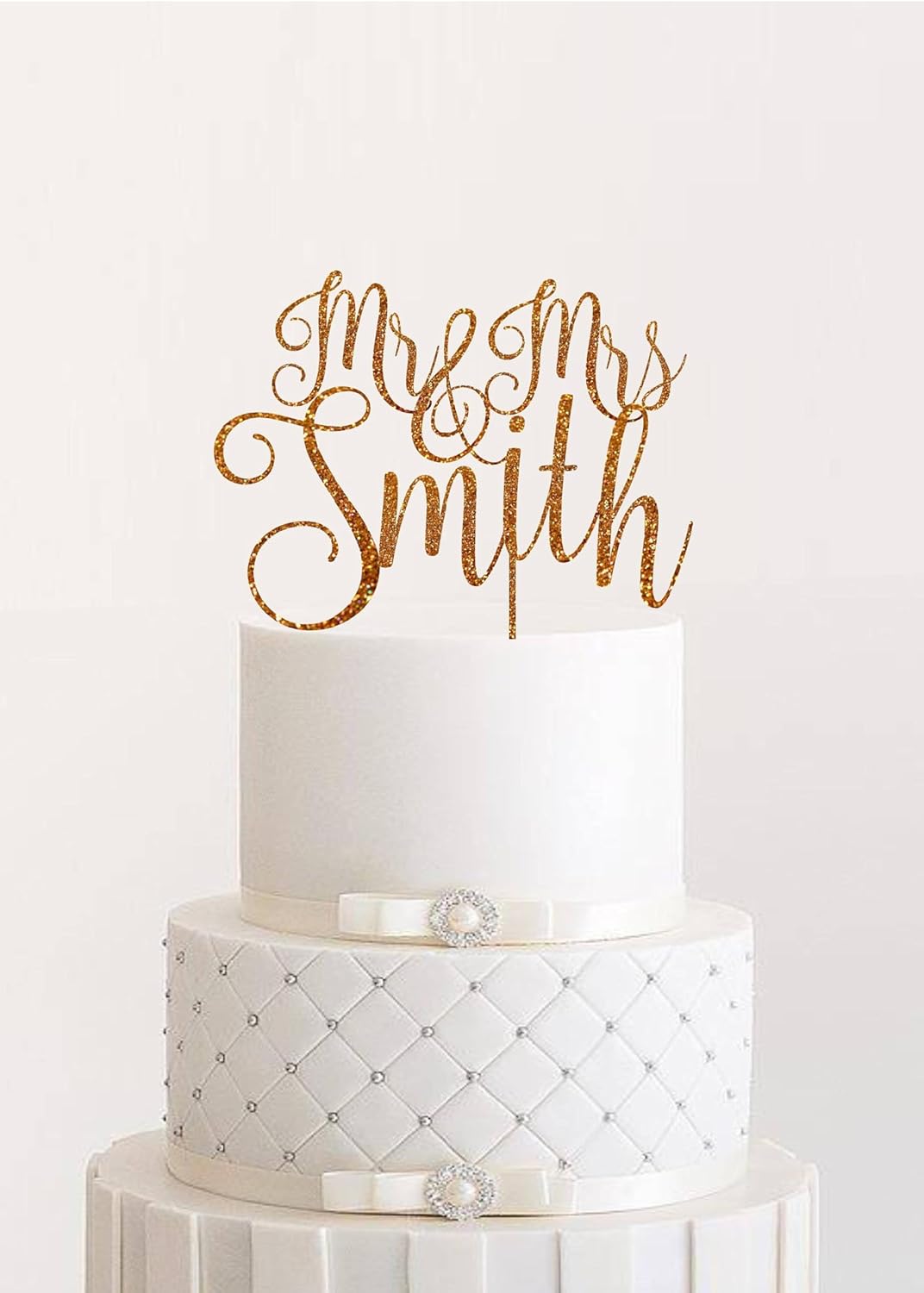 Personalised Last NameWedding Cake Toppers Custom Mr and Mrs Cake ...