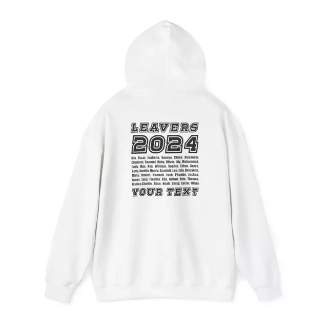 Personalised Leavers 2024 Hoodie, Leavers 2024 hoodie, 2024 Leavers ...
