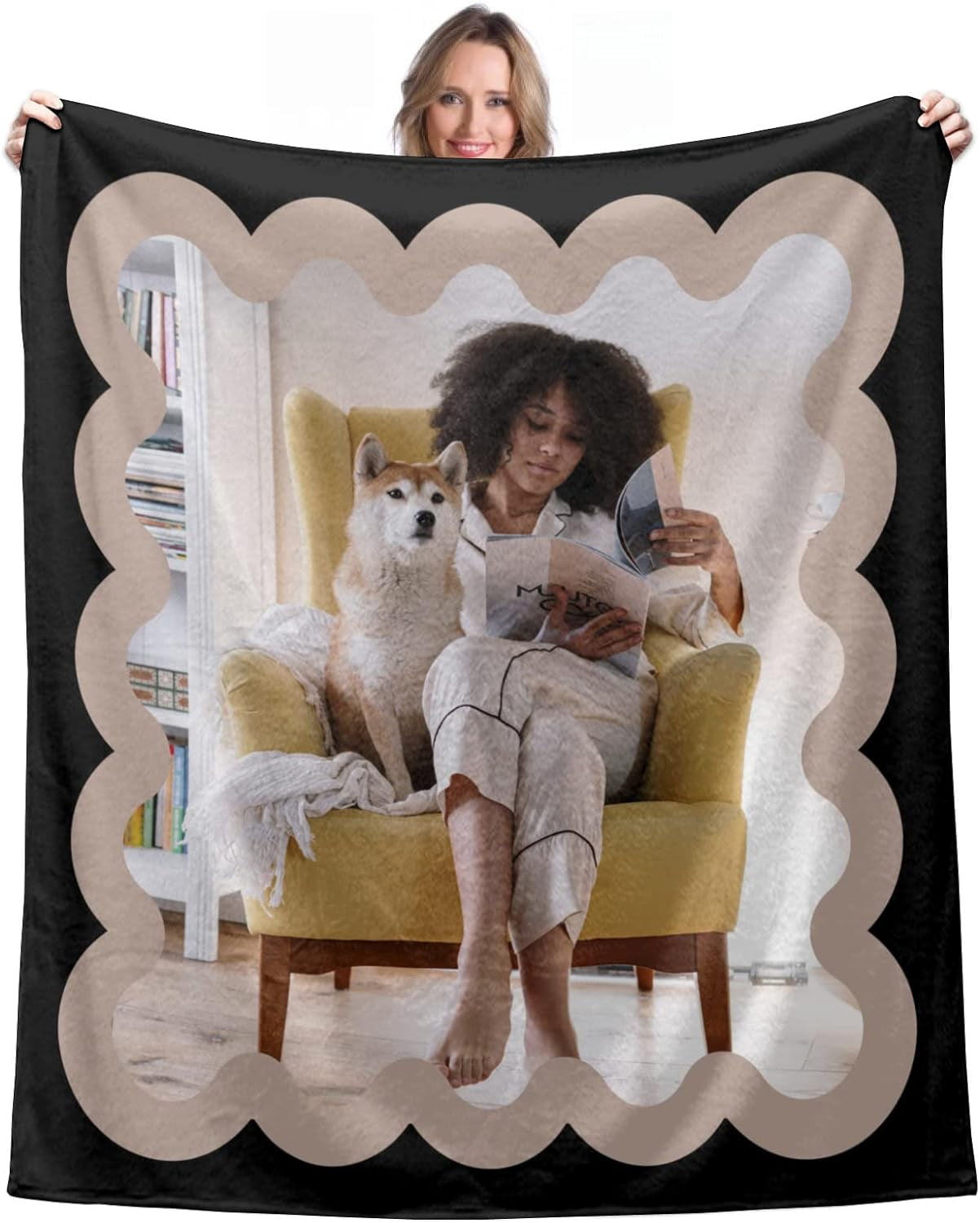 Personalised Photo Blanket Lovely Memory Picture Collage Blanket Custom ...