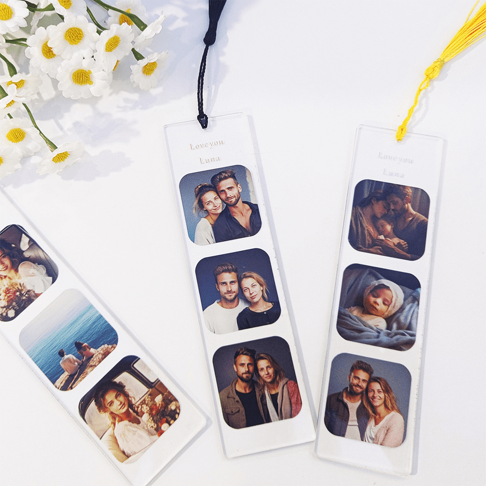 Personalised Photo Bookmark, Custom Bookmark with Tassel Custom Photo ...