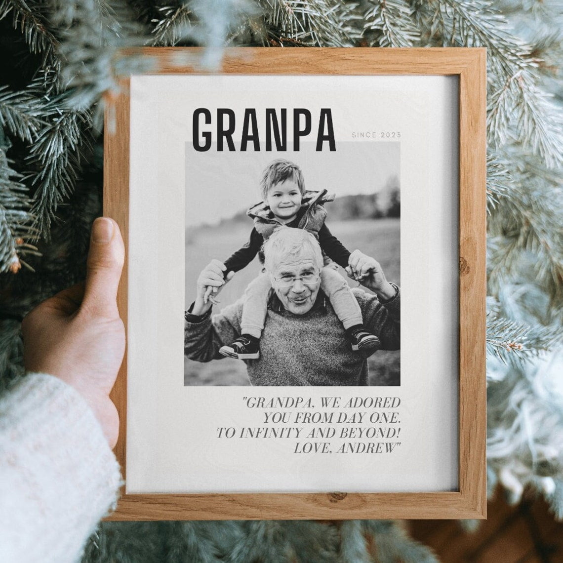 Personalised Photo Print With Custom Message, Personalize Photo Frame ...