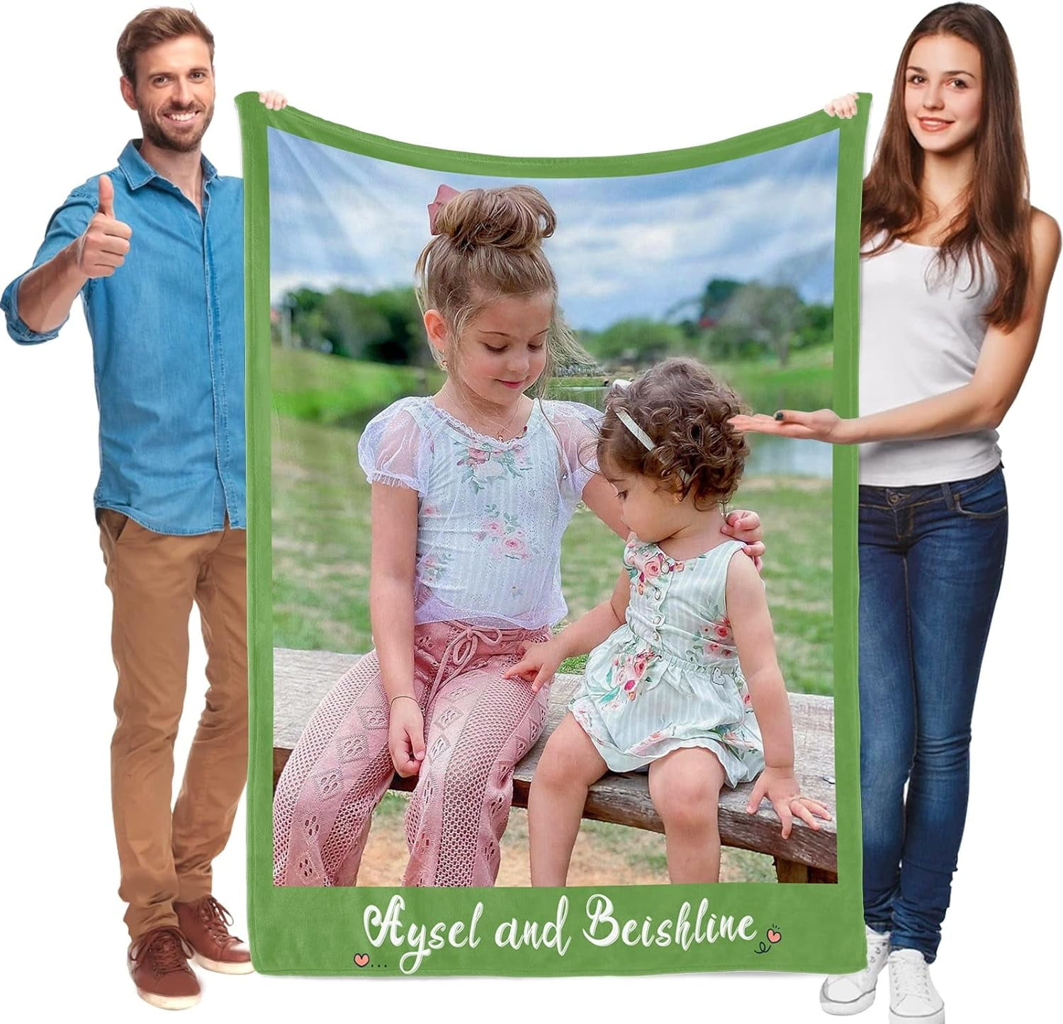 Personalised Plush Picture Blankets, Customised Blankets for Family and ...