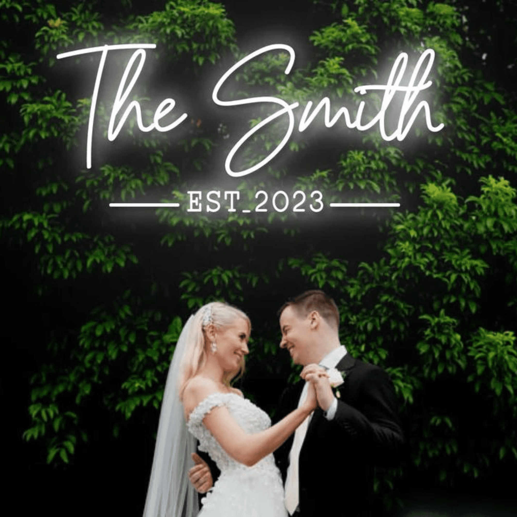 Personalised Wedding Neon Sign, Wedding Party Wall Decor - Walmart.com