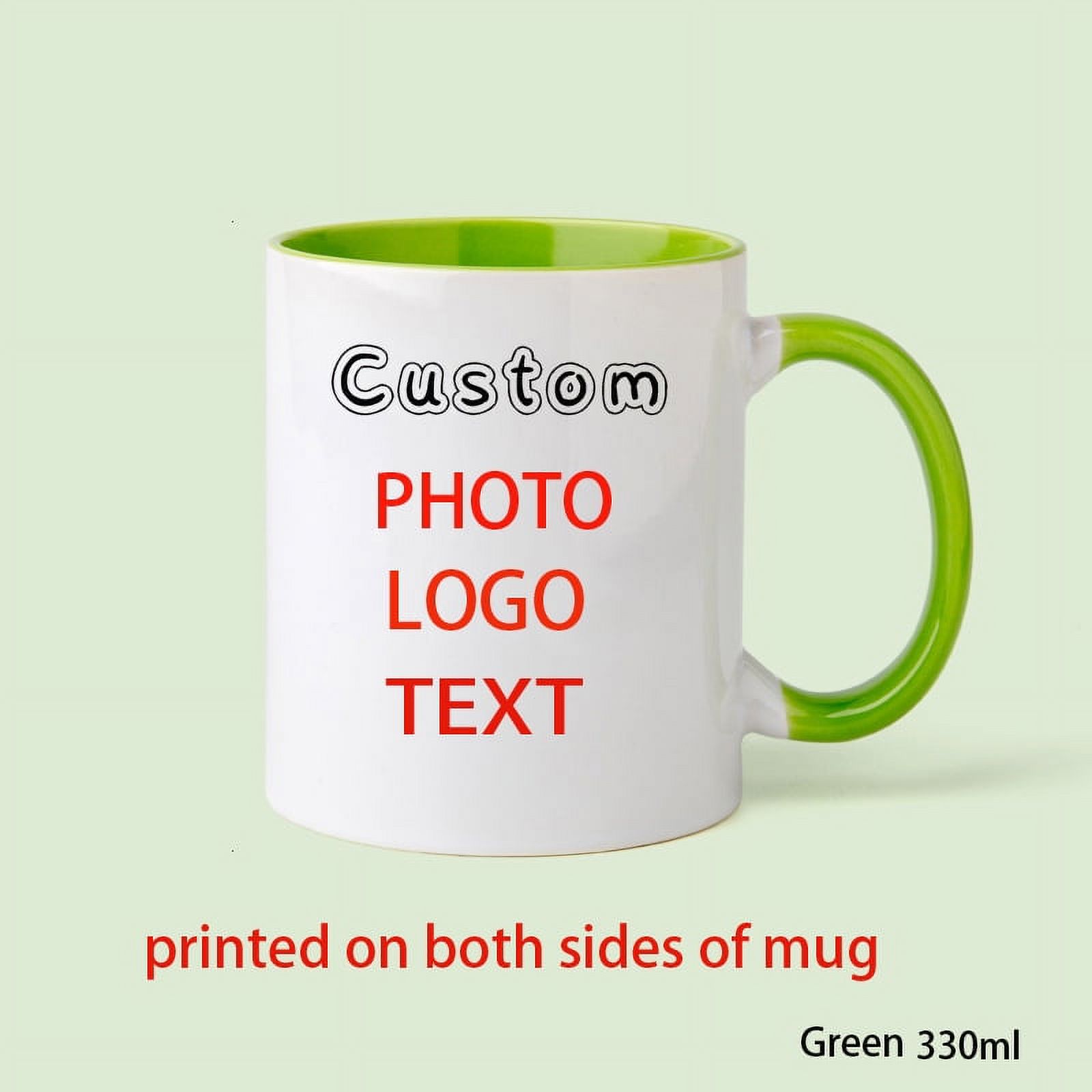 Personalised Your Photo Mug, Custom NAME IMAGE TEXT Cup,Customize ...