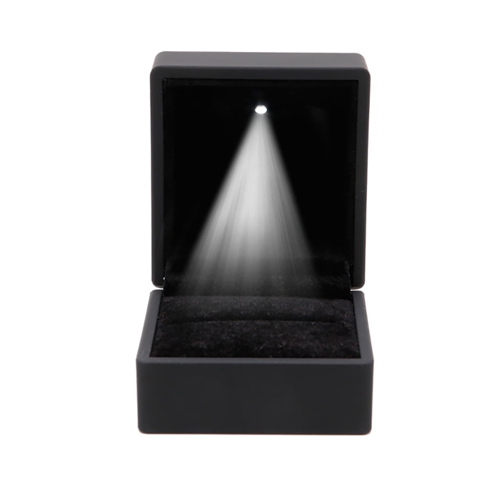 Personality Box with LED Light Jewelry Display Gift Box for Proposal ...