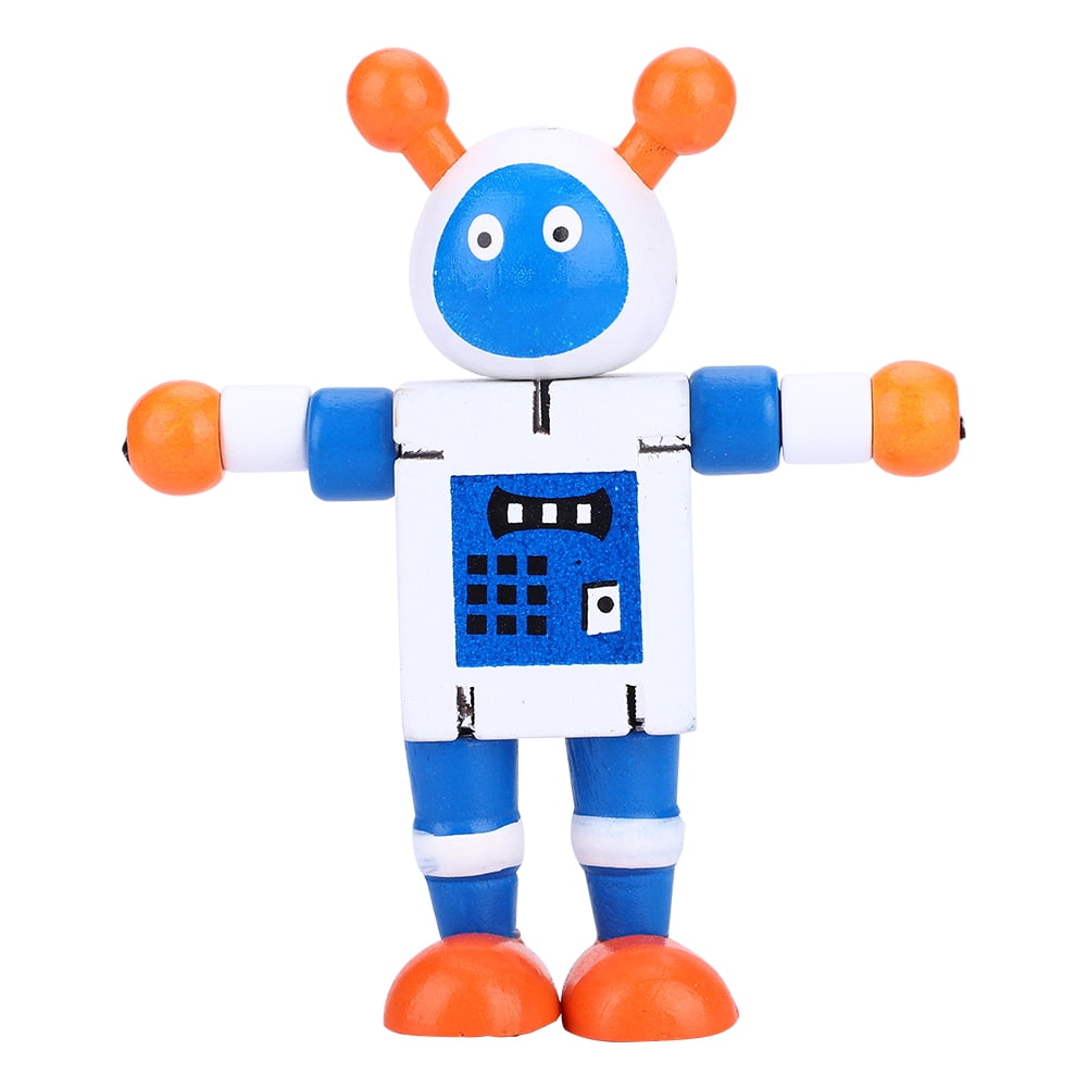 Personality Cute Wooden Robot Toys Learning & Educational Toys for Kids ...
