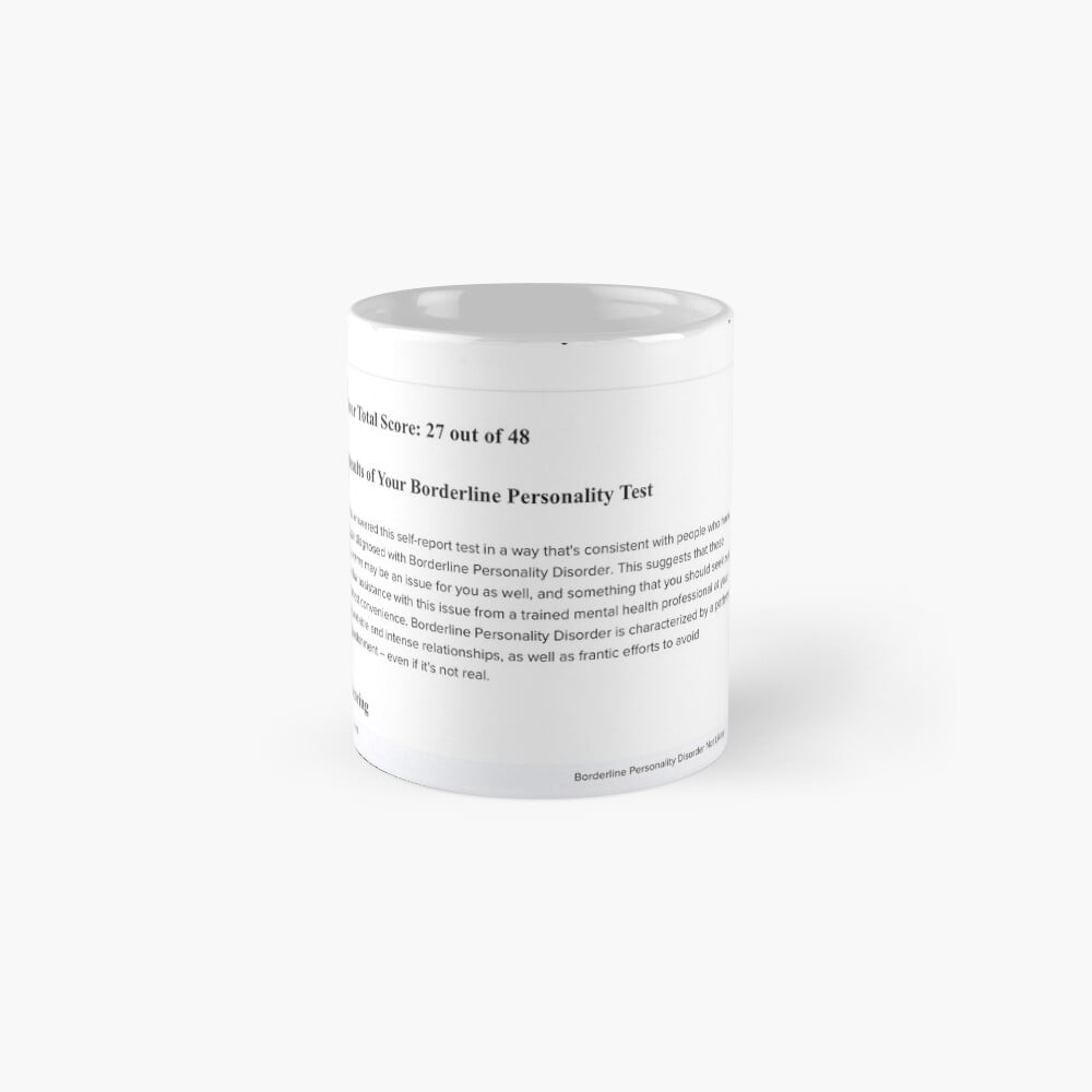 Personality Test Artwork Classic Mug - Walmart.com