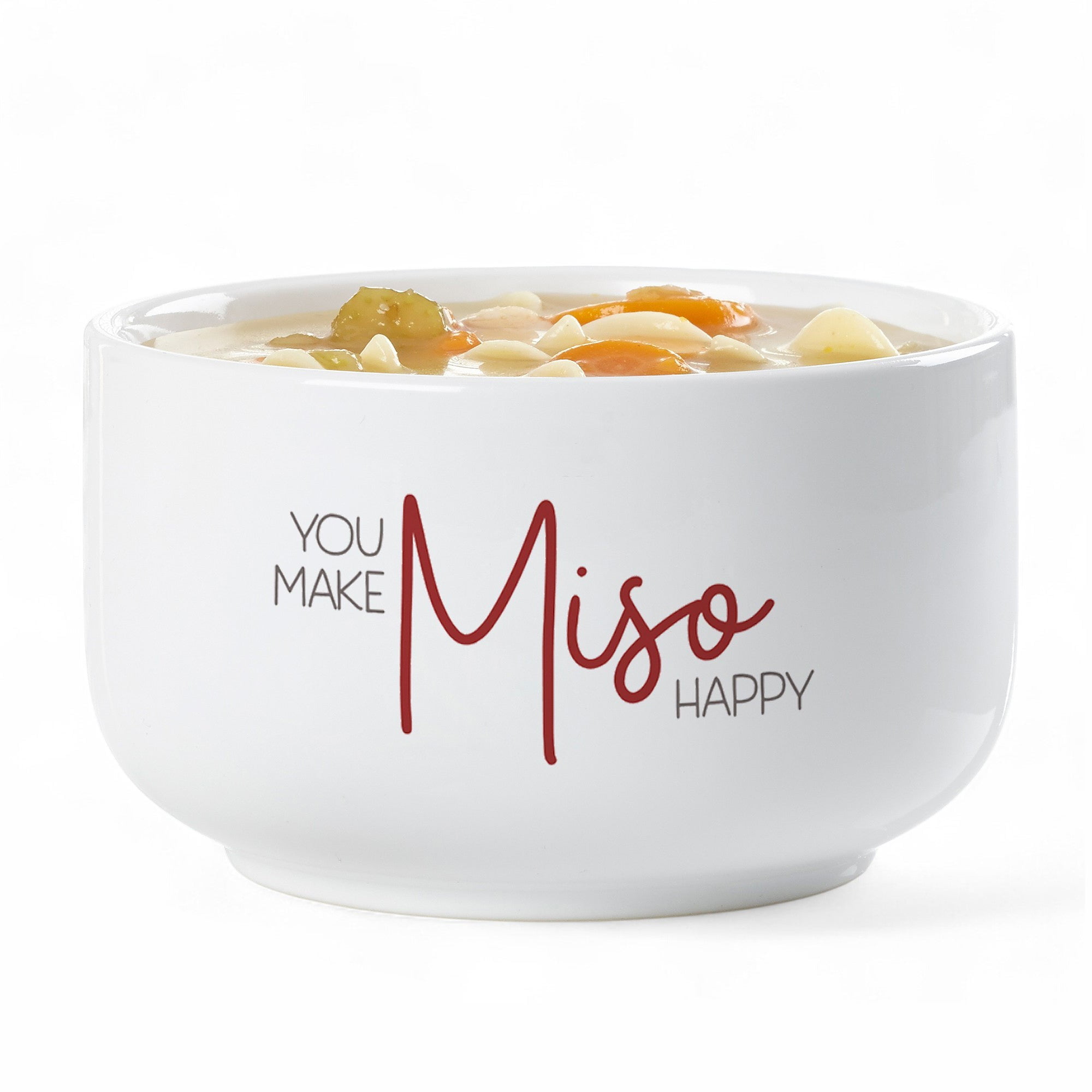 Personalization Mall 14 oz. Soup Puns Bowl, You Make Miso Happy ...