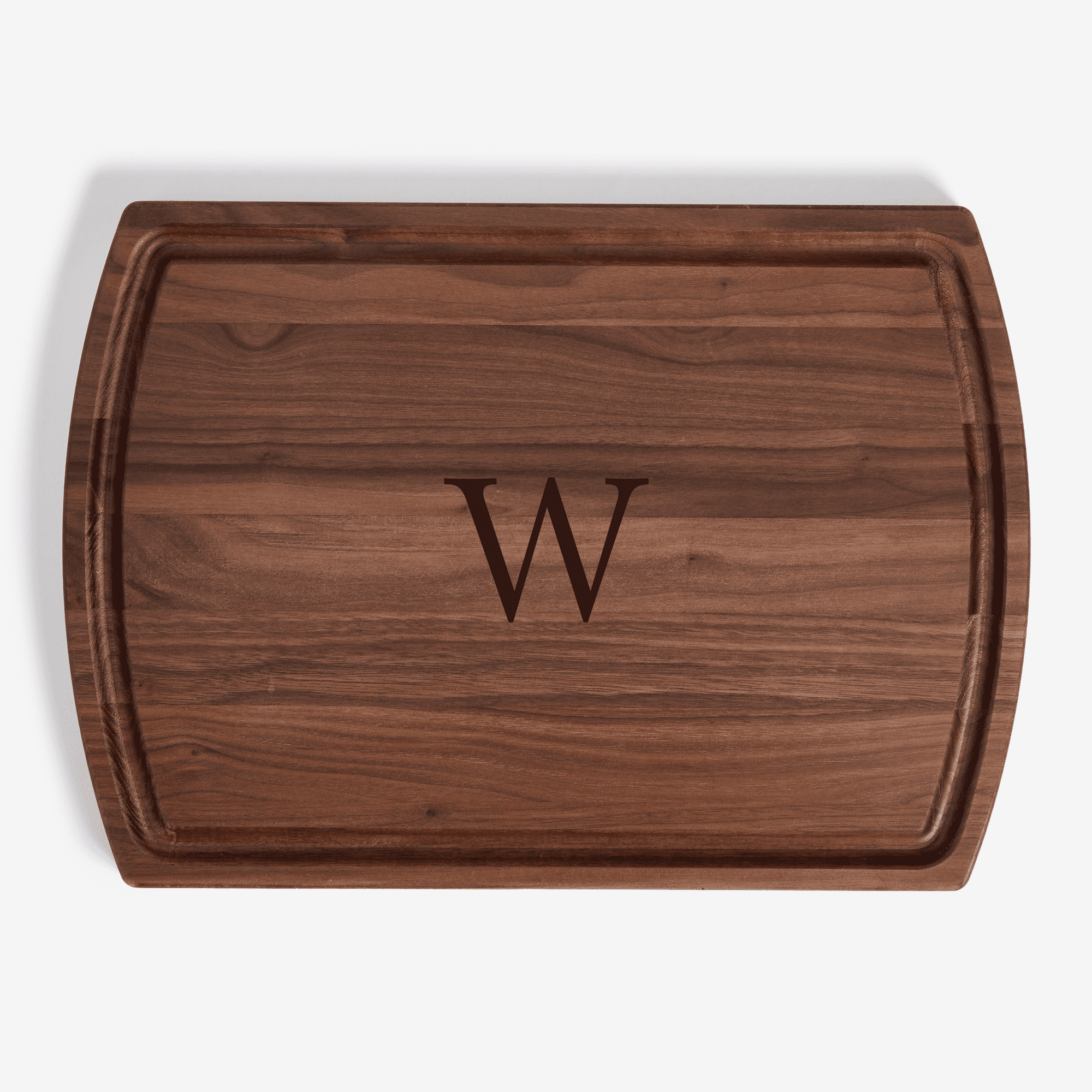 Personalization Mall Heritage Initial Engraved Walnut Cutting Board ...