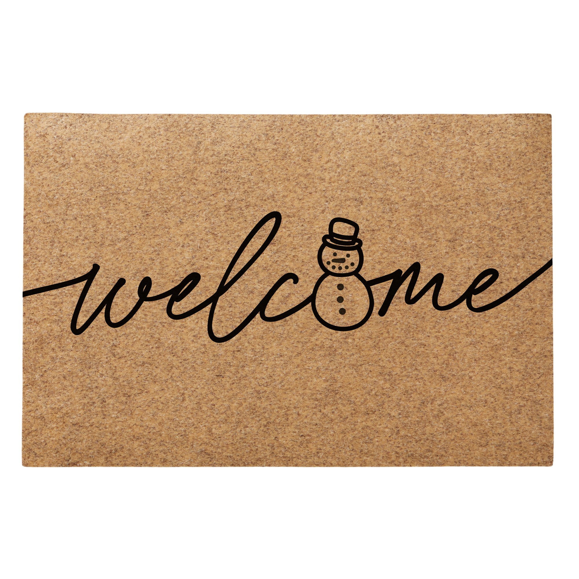 Personalization Mall Welcome Snowman 18x27 Synthetic Coir Doormat ...