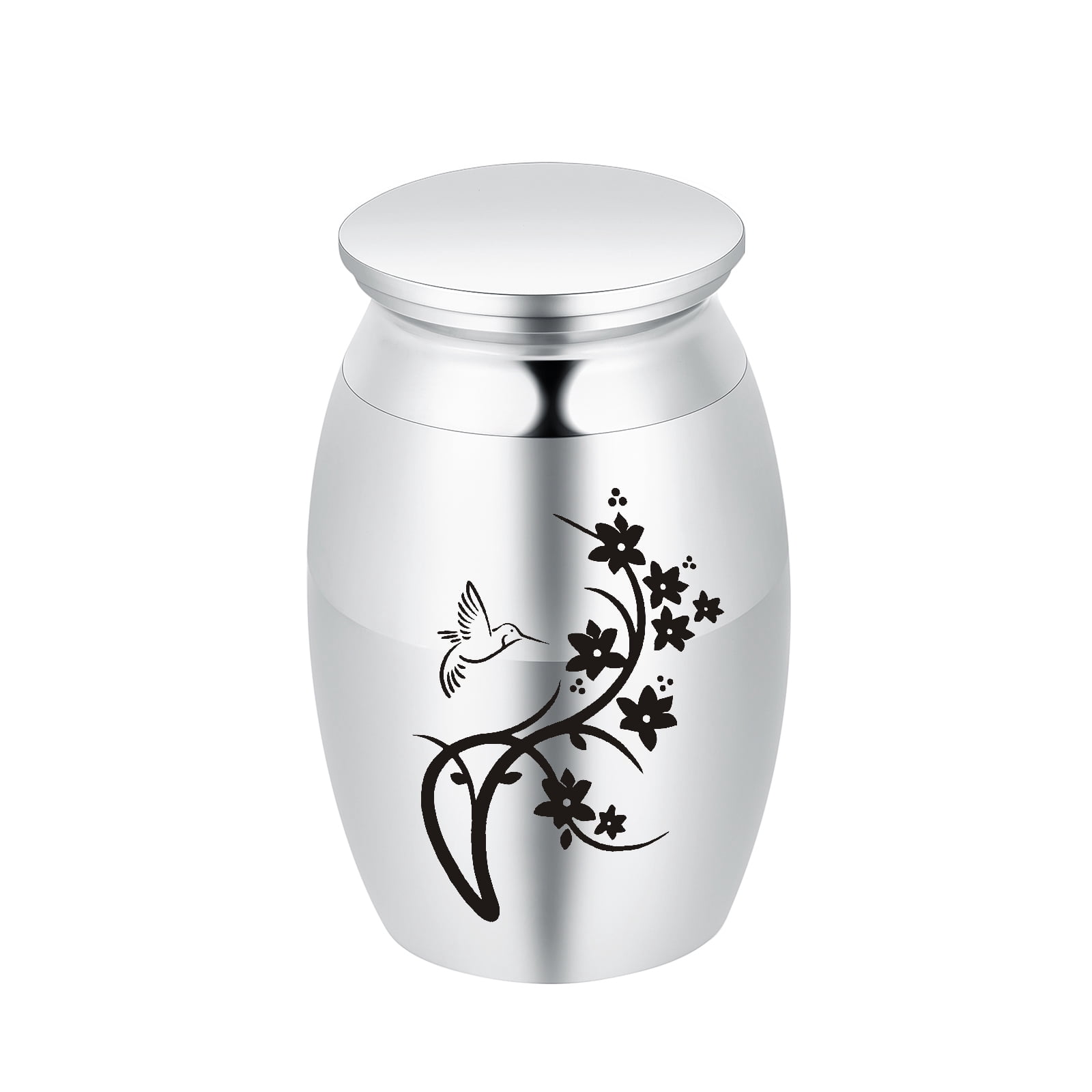 Personalize 7*4.5cm Hummingbird and Flower Print Stainless Steel Small ...