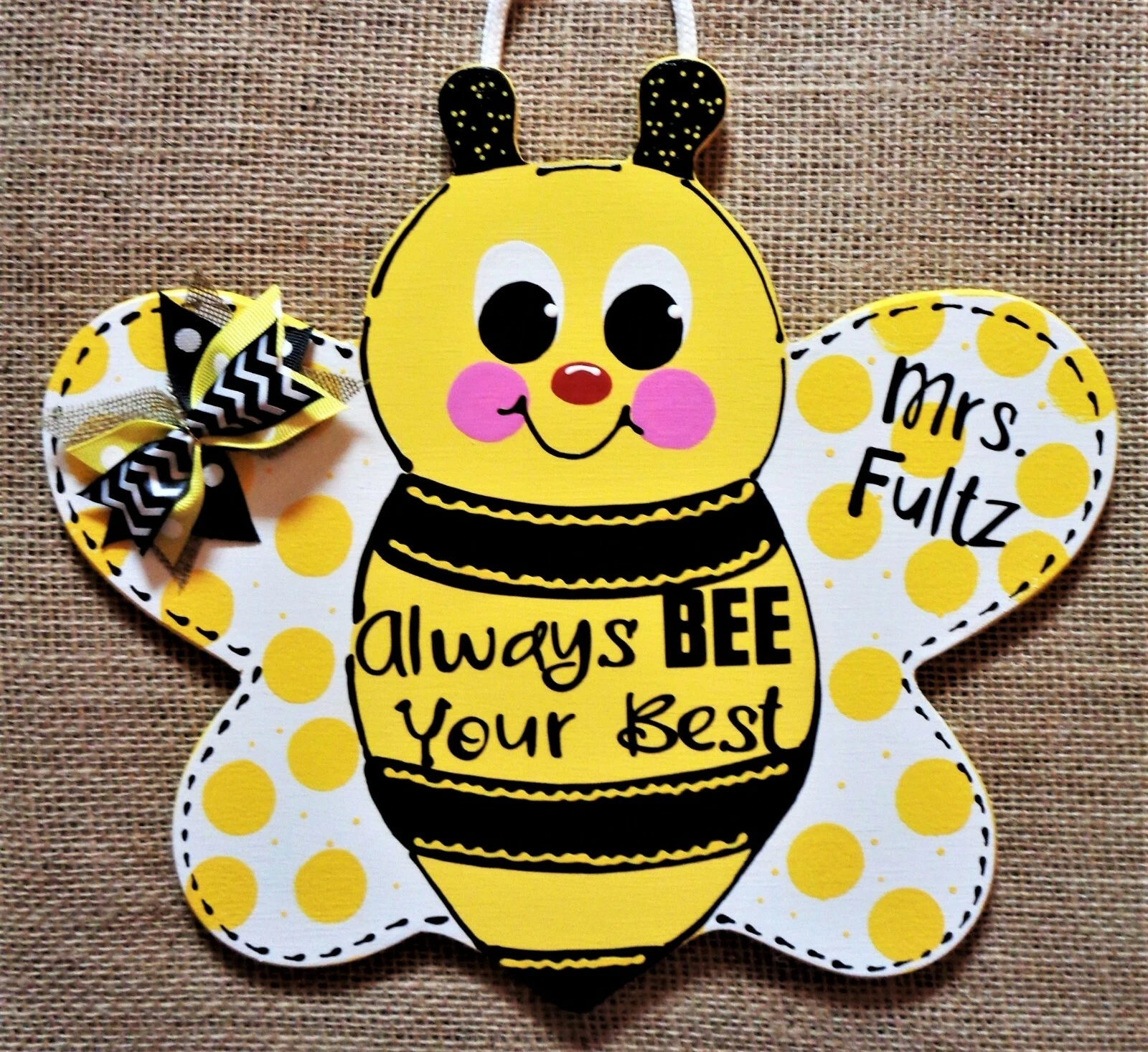 Personalize Always Bee Your Best Bumblebee Teacher Sign Plaque School ...