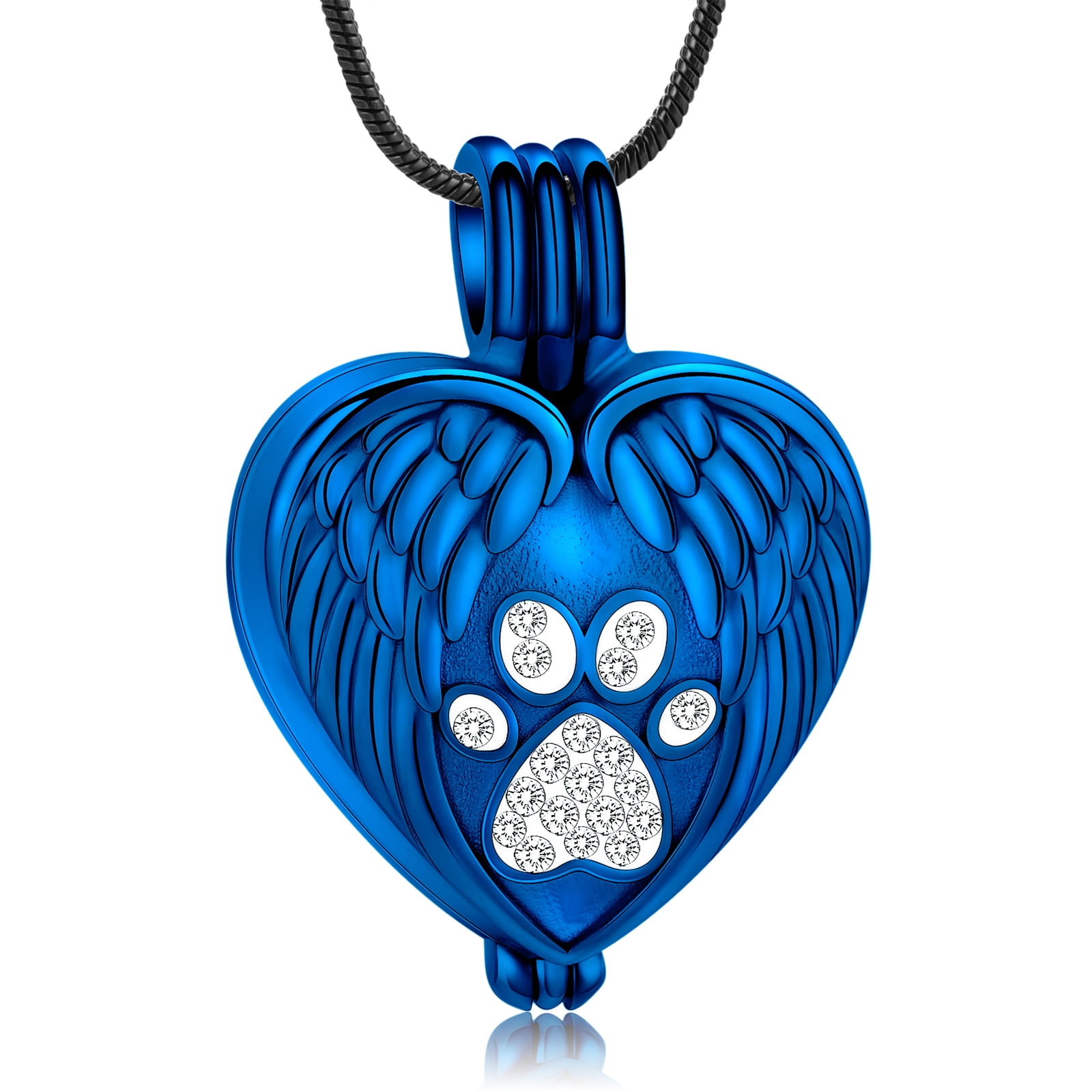 Personalize Angle Wing Urn Necklace Lockets for Dog Cat Ashes Holder ...